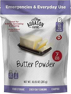 AUGASON FARMS 10 Oz. Dehydrated Butter Powder, Resealable Pouch ...