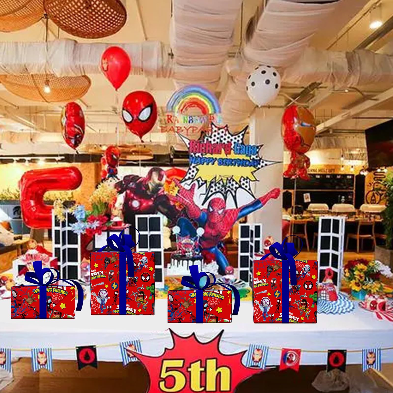 Snapklik.com : 5 Pcs Spidey Wrapping Paper Spidey And His Amazing ...