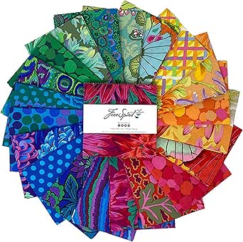 Amazon.com: Kaffe Fassett Classics Plus Rainbow 5" Charm Pack for Free ...