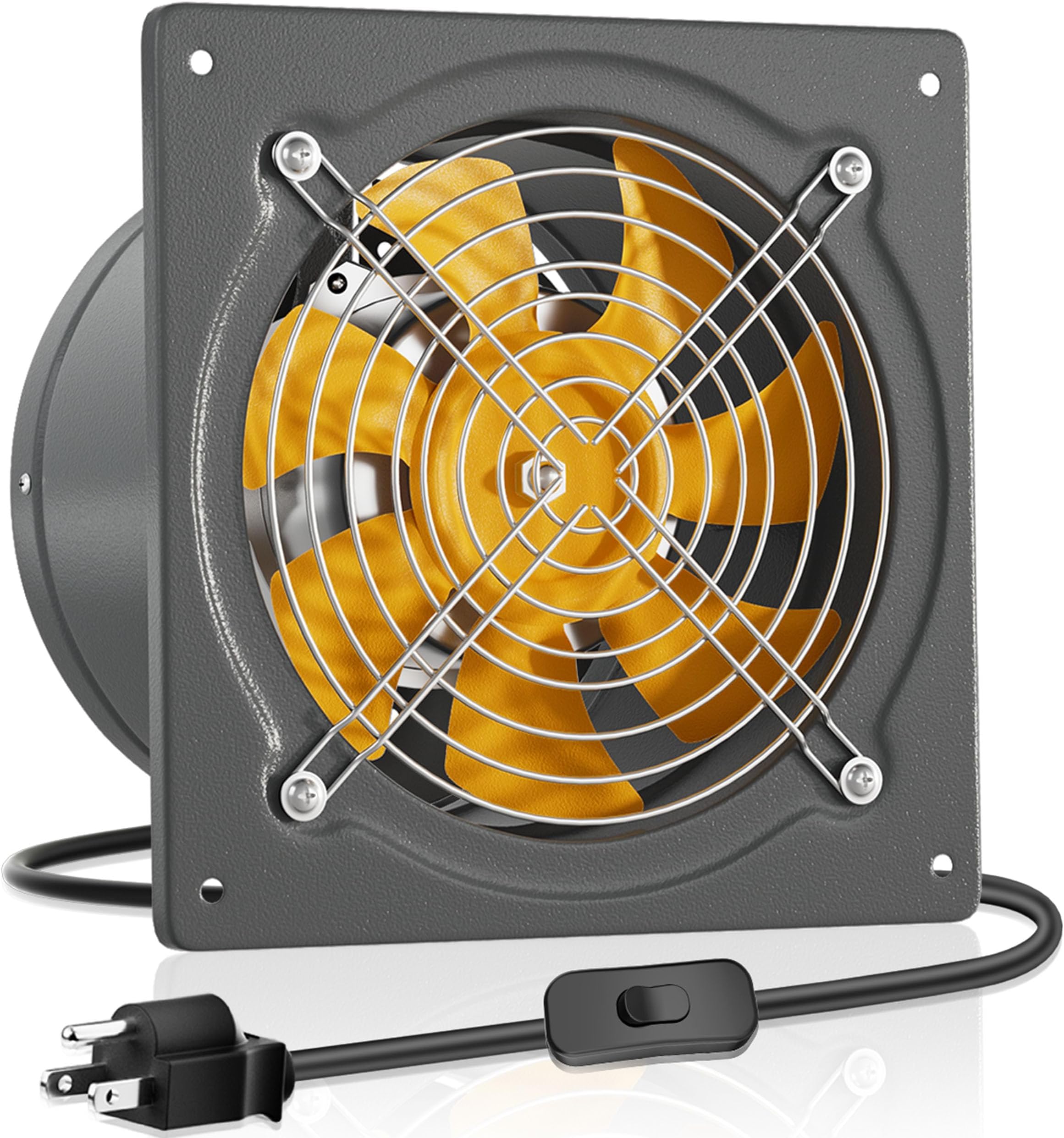 Amazon.com: REBaiYU 12 Inch Wall Mounted Exhaust Fan,125W Kitchen ...