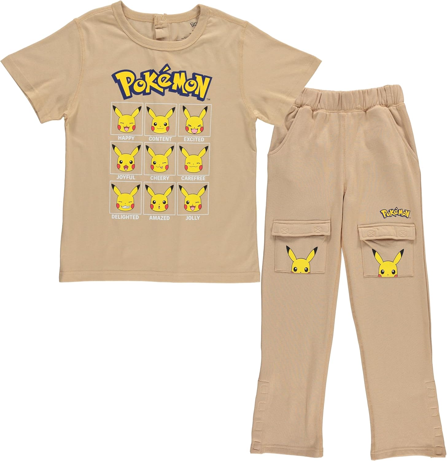 Amazon.com: Boys Pokemon Pikachu Adaptive T-Shirt & Cargo Sweatpants ...