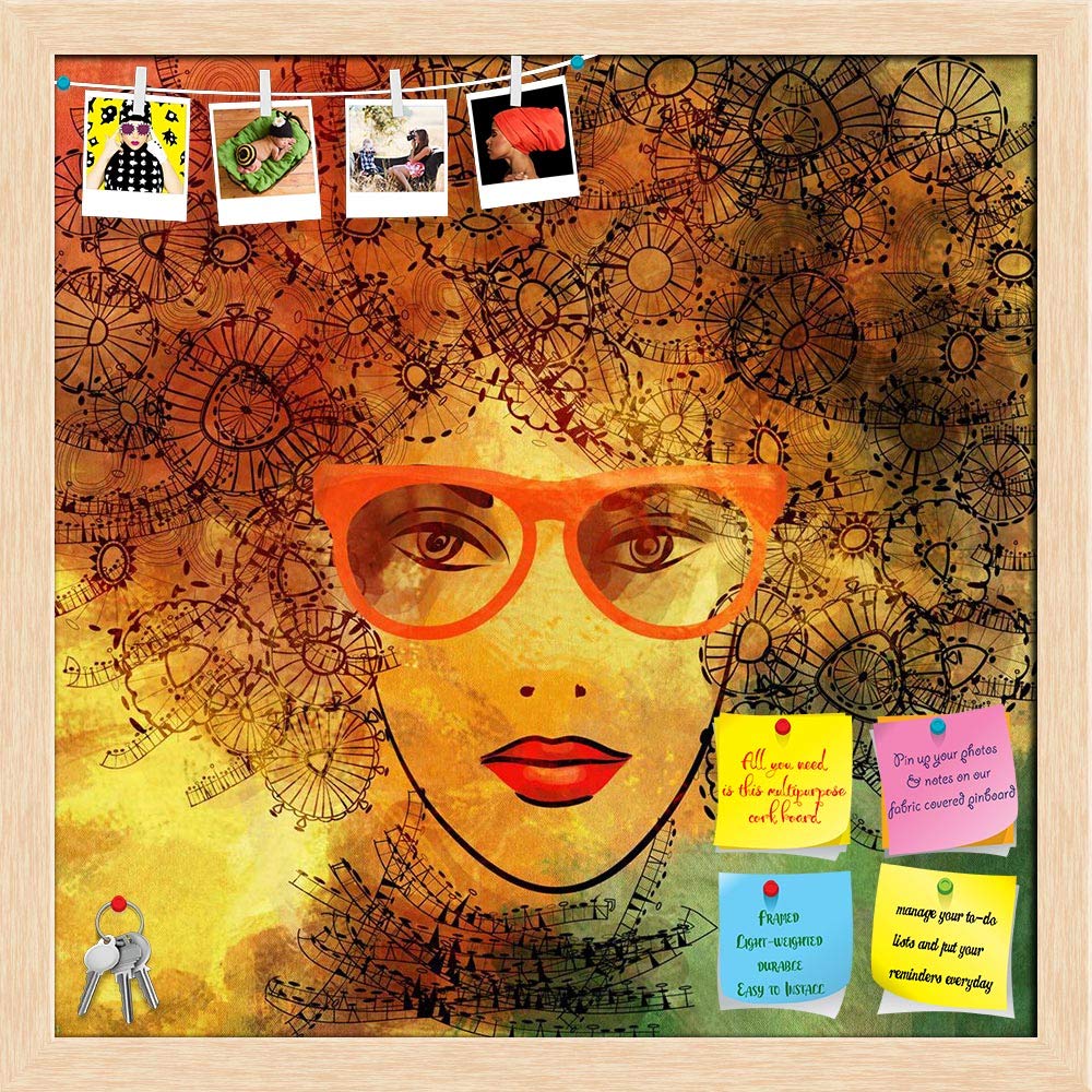 Artzfolio Girl Portrait D10 Bulletin Board Notice Pin Board Vision ...