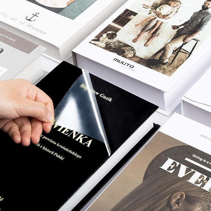 Amazon.com - COSNIGHT Clear Contact Paper Peel and Stick for Book Cover ...