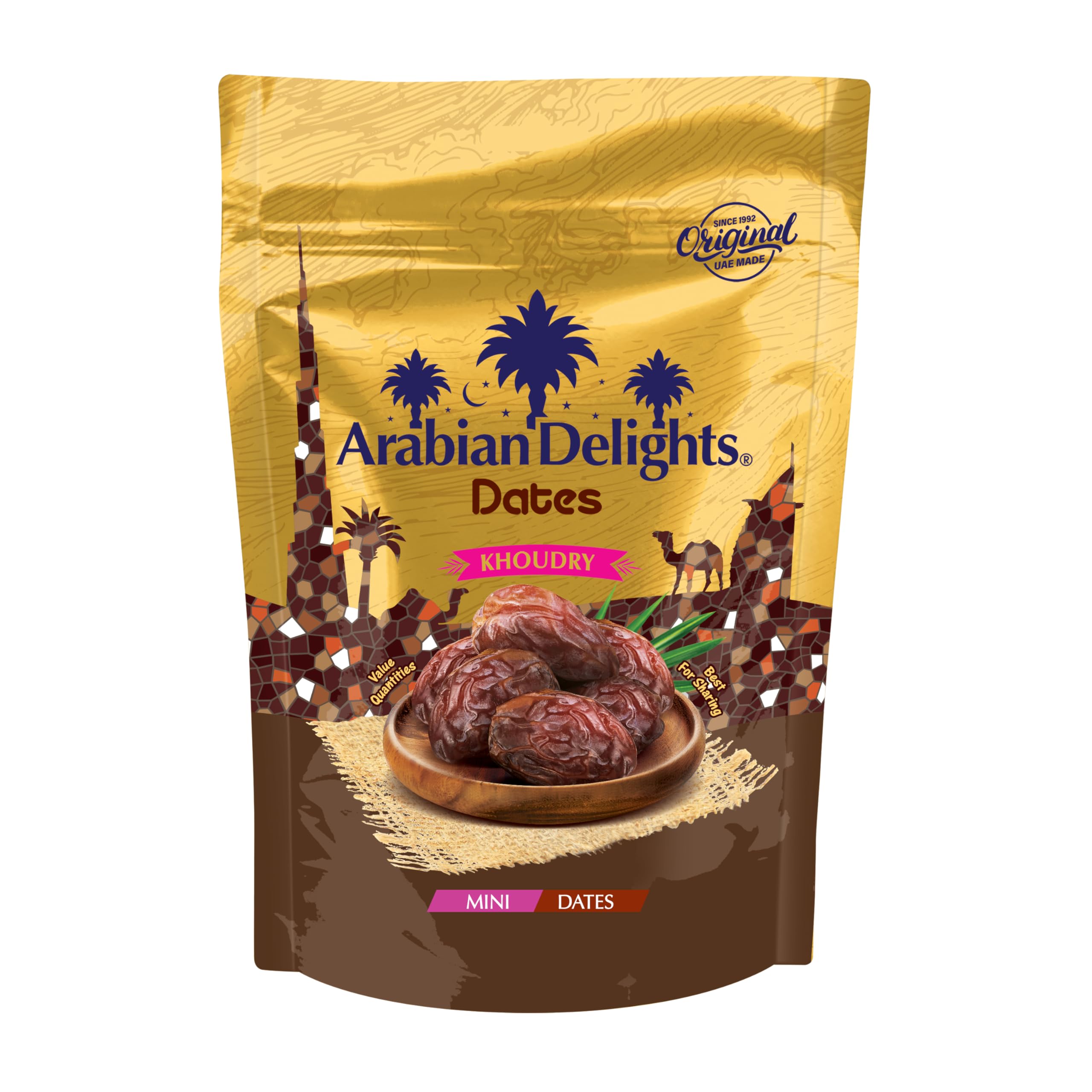Arabian Delights Khoudry 500g Mini Dates - Saudi dates, best for ...