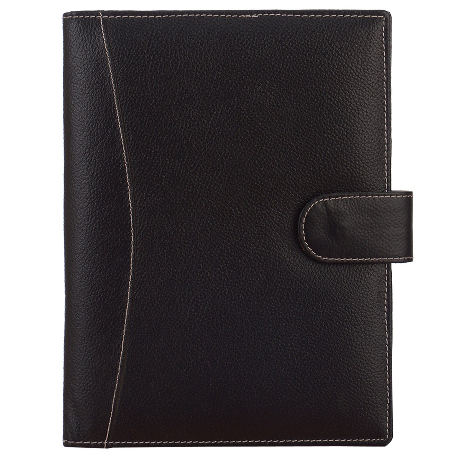 Leatherman Mens Black Colored Genuine Leather Meeting Folder : Amazon ...