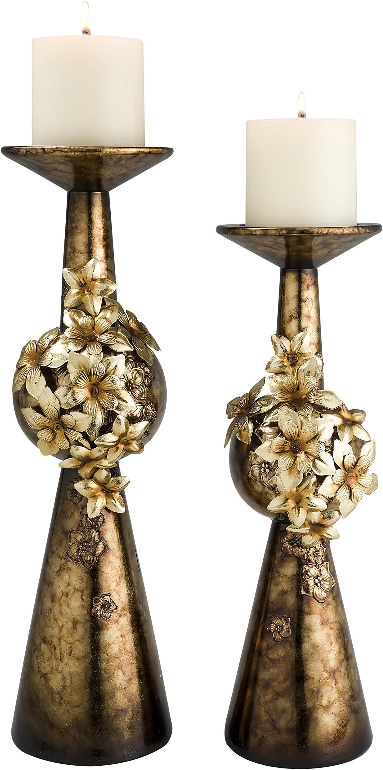 Amazon.com: OK Lighting Candle Holder Set, 16" : Home & Kitchen