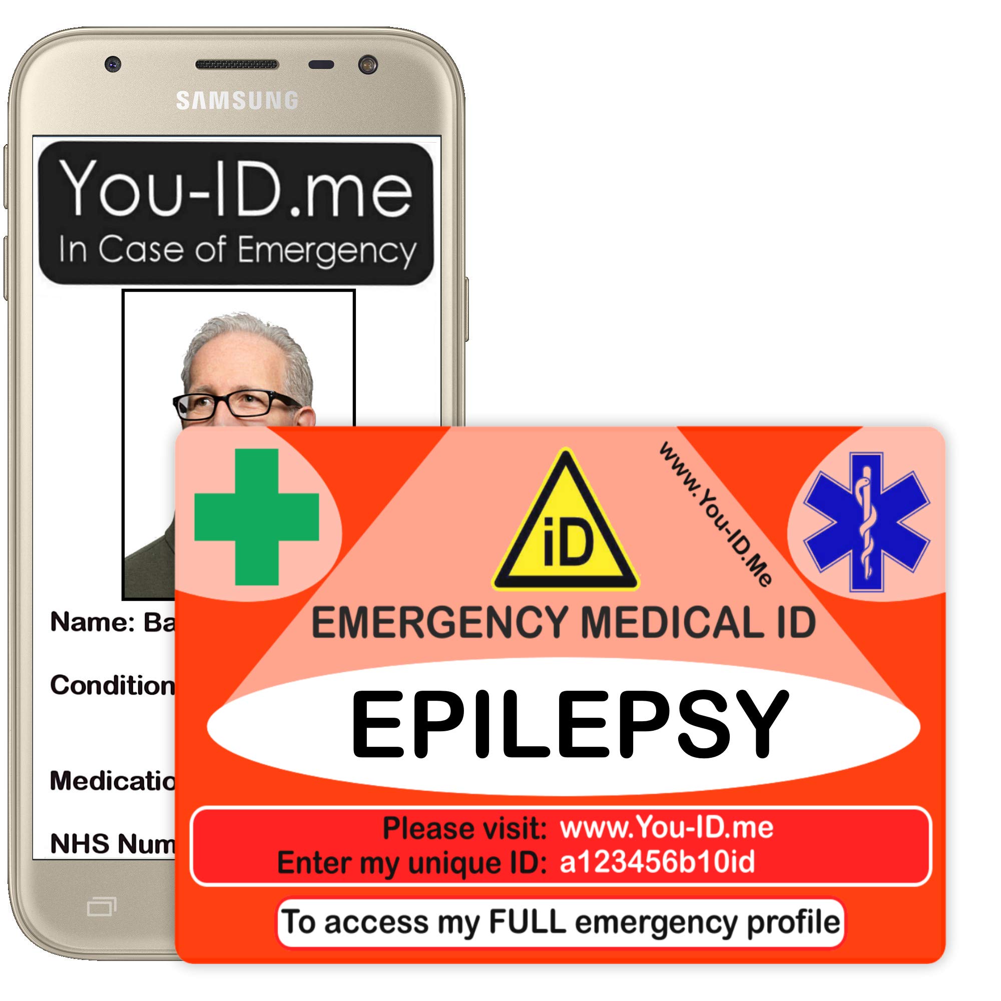 Epilepsy Medical Card, Personalised Epilepsy Alert Card, Custom ...