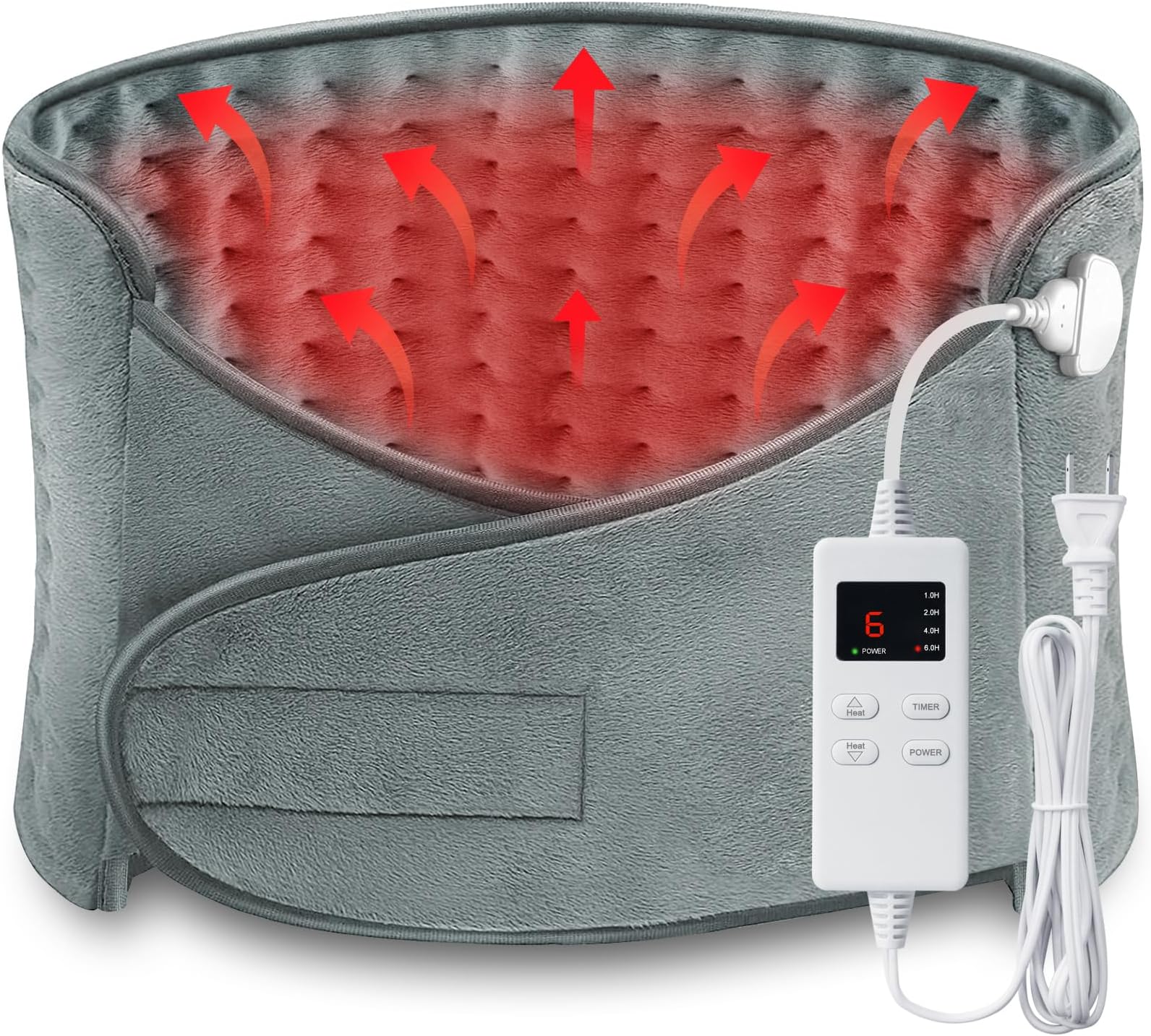 Amazon.com: Heating Pad for Back Pain and Cramps Relief, (12"x24"+20 ...