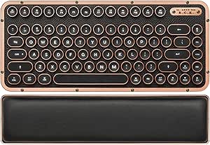 Azio Retro Compact Bluetooth Keyboard, Artisan: Keyboards: Amazon.com.au