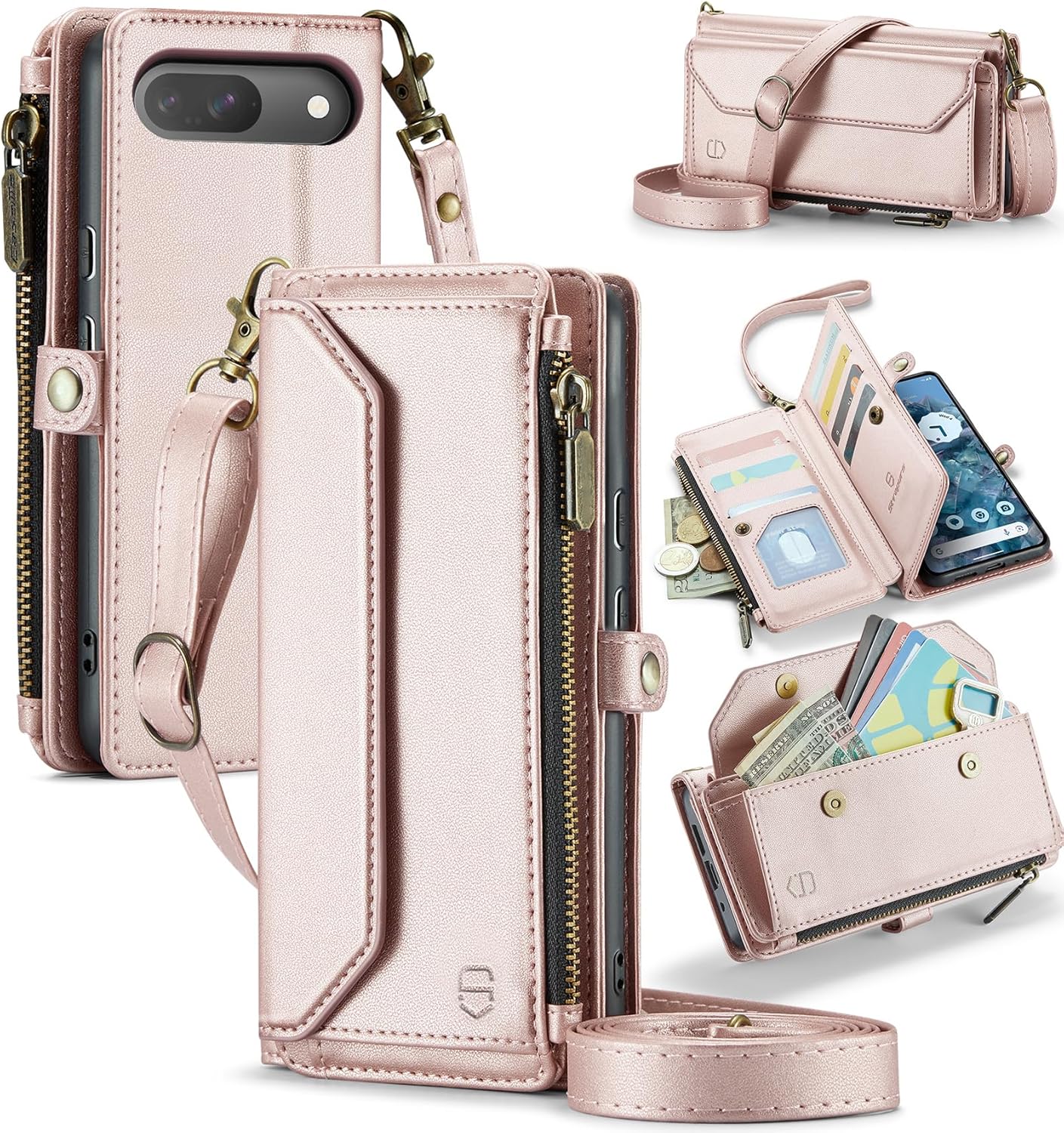 Amazon.com: Strapurs Wallet Case Compatible with Google Pixel 10/10 Pro ...