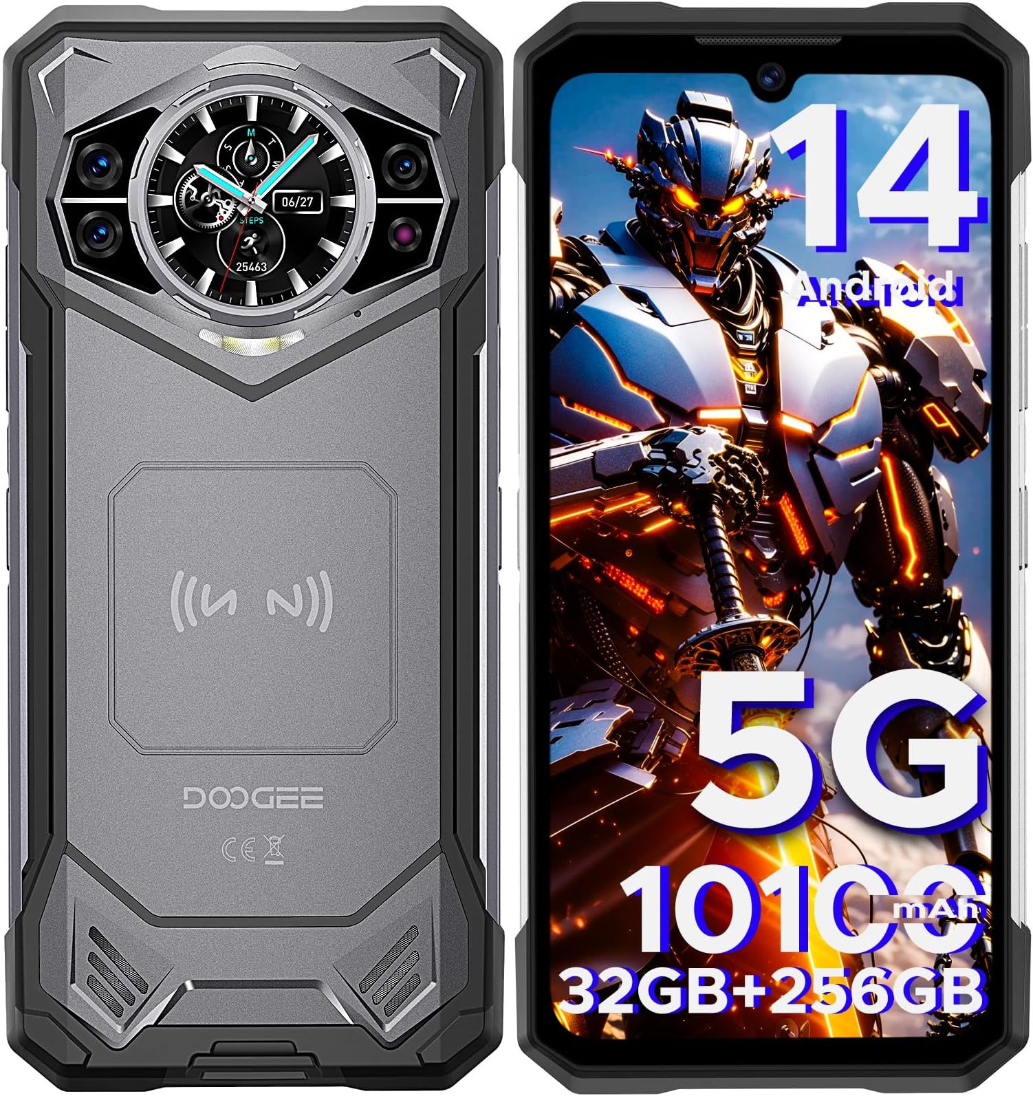 Amazon.com: DOOGEE S200 Rugged Smartphone 5G Unlocked, 256GB+32GB ...