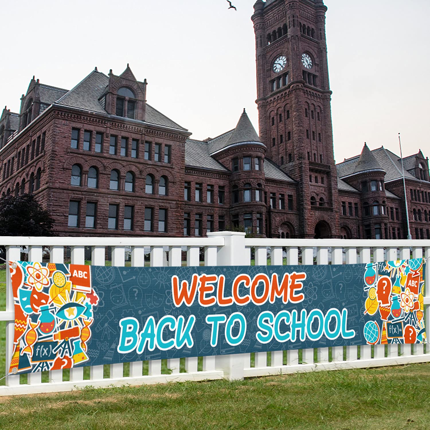 Buy Welcome Back to School Banner Decorations Large 120" x 20" Yard ...