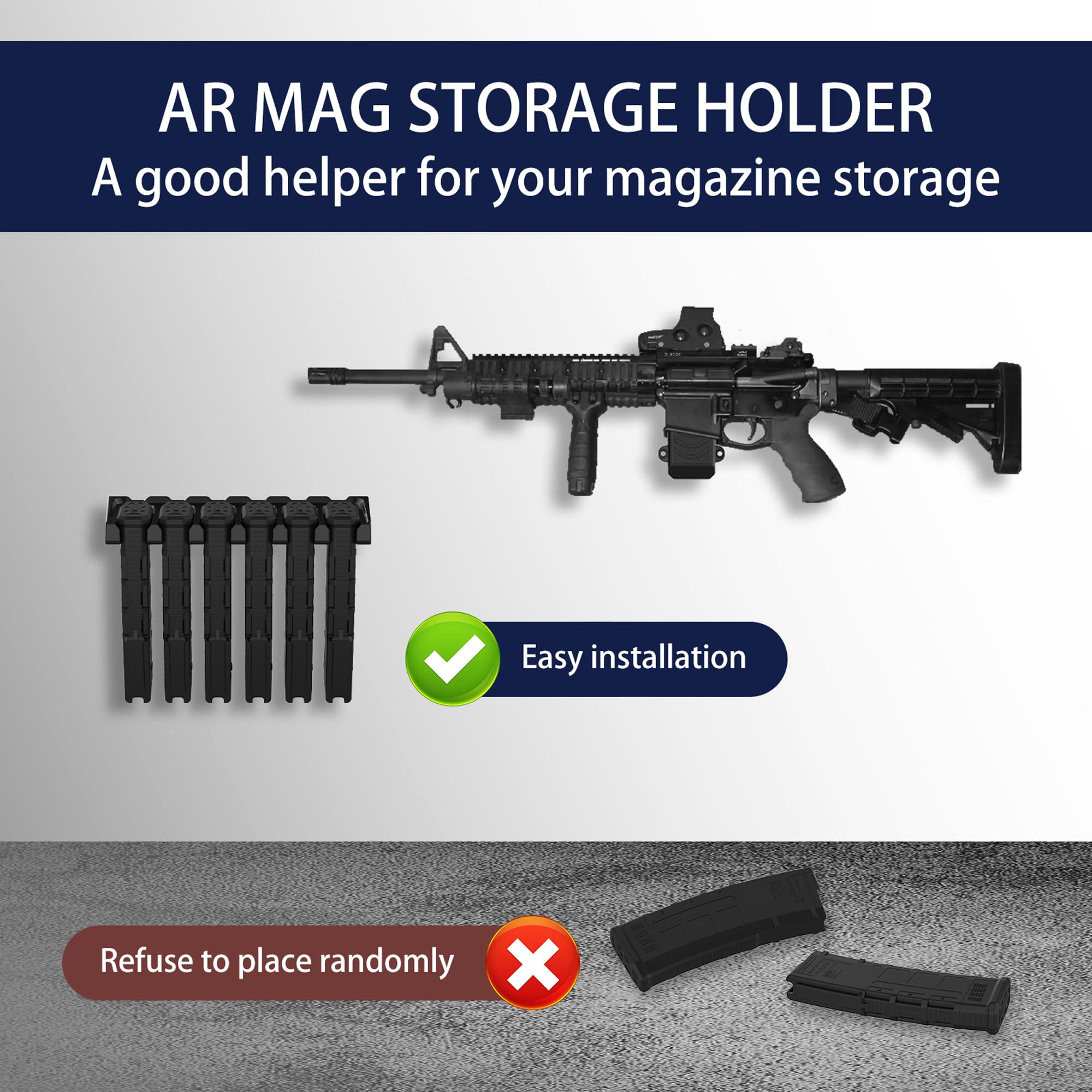 Snapklik.com : PMAG Wall Mount, PMAG Mag Holder, AR Magazine Holder ...