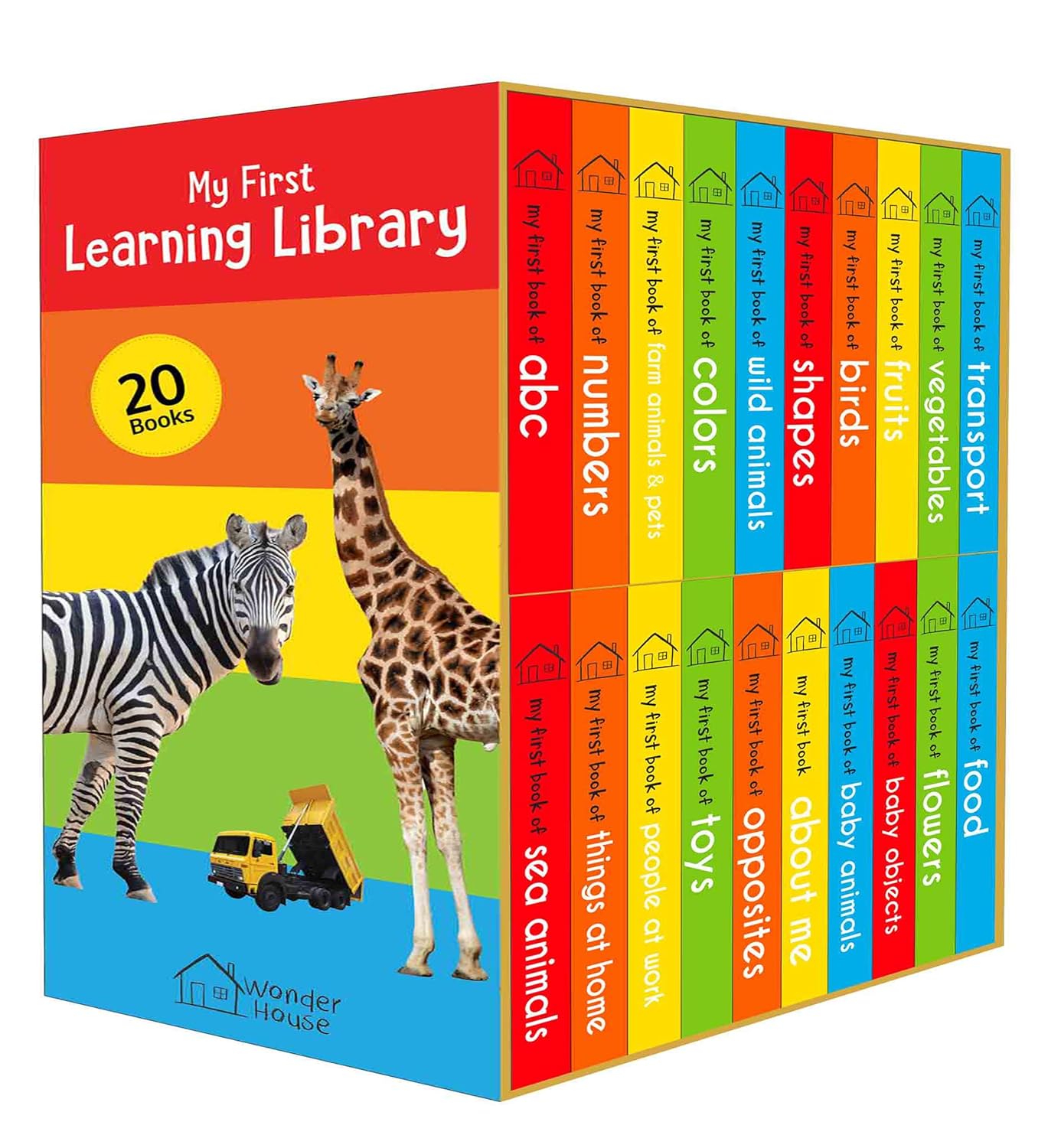 My First Learning Library: Boxset of 20 Board Books for Kids | Includes ...