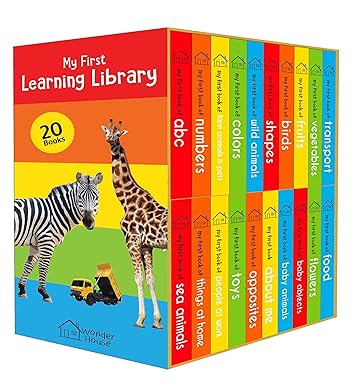 My First Learning Library: Boxset of 20 Board Books for Kids | Includes ...