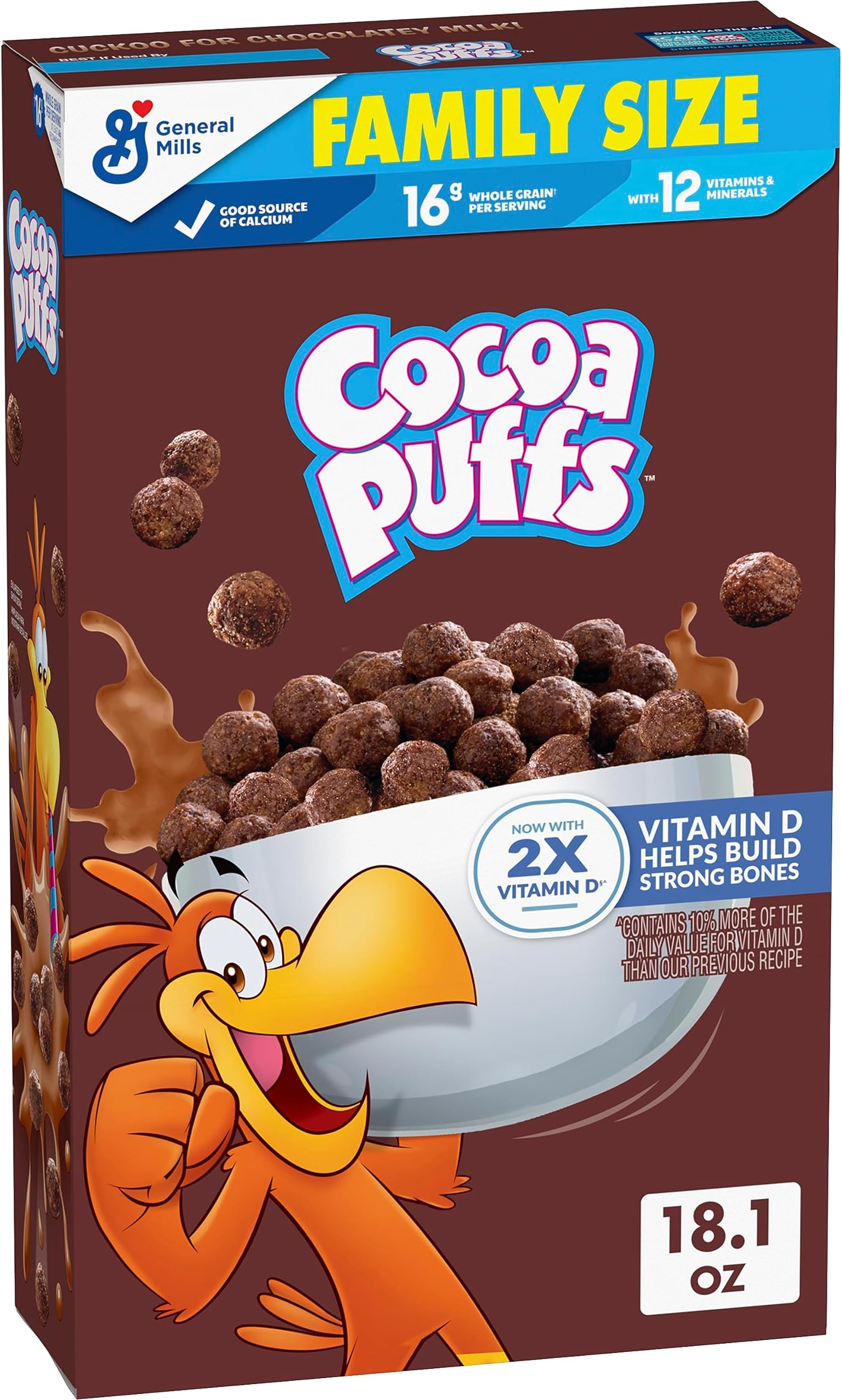 Amazon.com: Cocoa Puffs Minis Chocolatey Breakfast Cereal, Made with ...