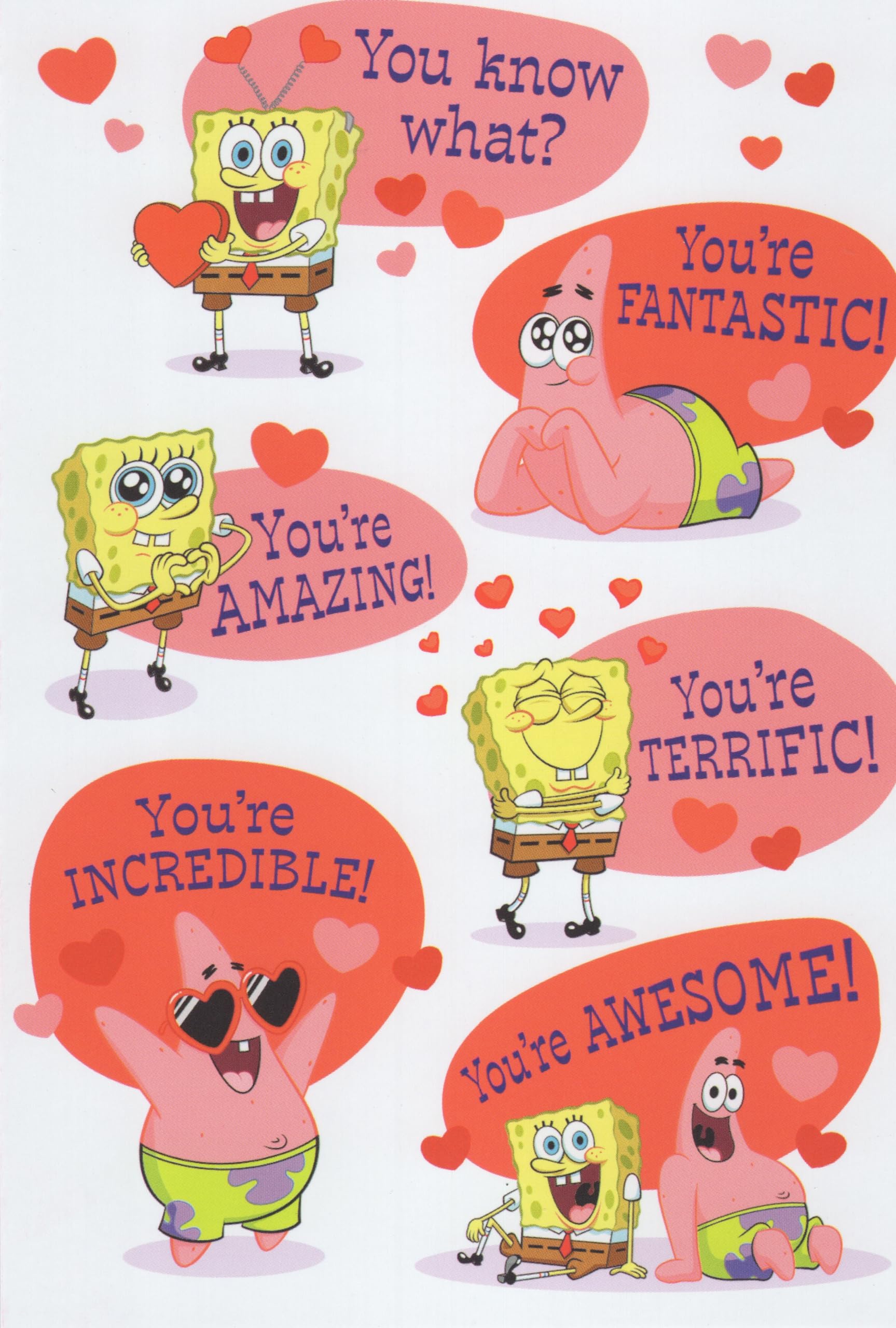 Amazon.com : SpongeBob SquarePants and Patrick Star Happy Valentine's ...