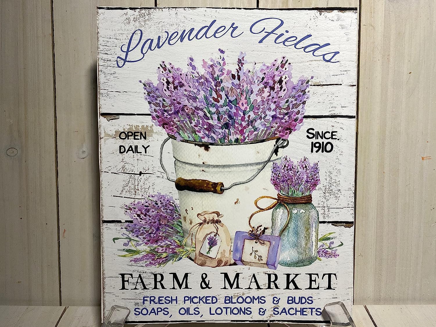 Amazon.com: Lavender Wall Art, French Country Bathroom Decor,Lavender ...