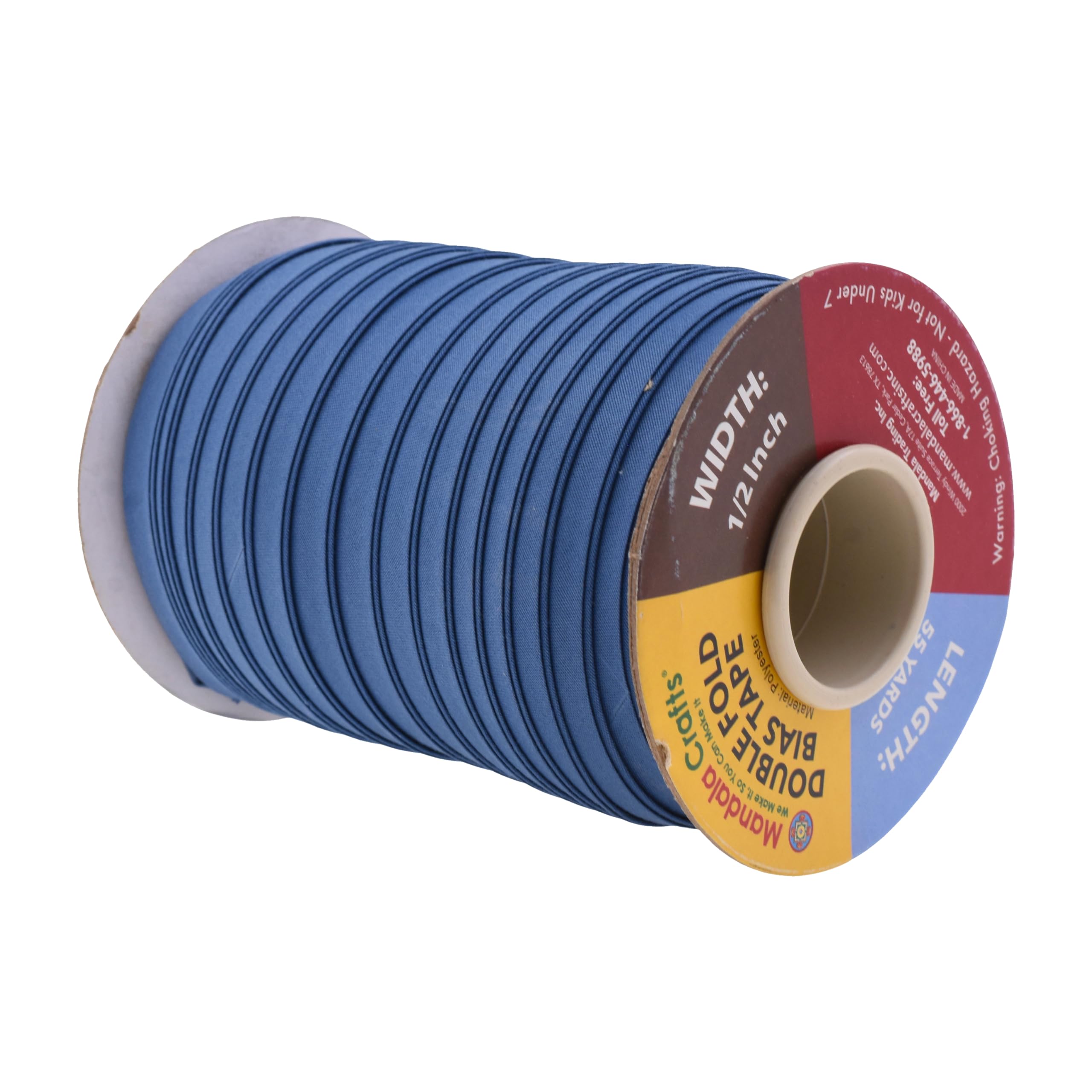 Snapklik.com : Double Fold Bias Tape For Sewing - 55 Yds Denim Bias ...