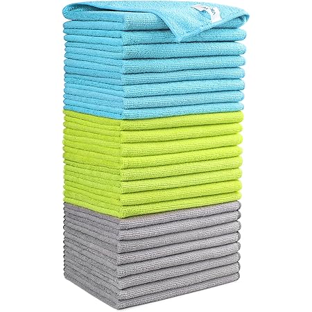 Amazon.com: 24 Pack Microfiber Cleaning Cloth by SCRUBIT - Lint Free ...