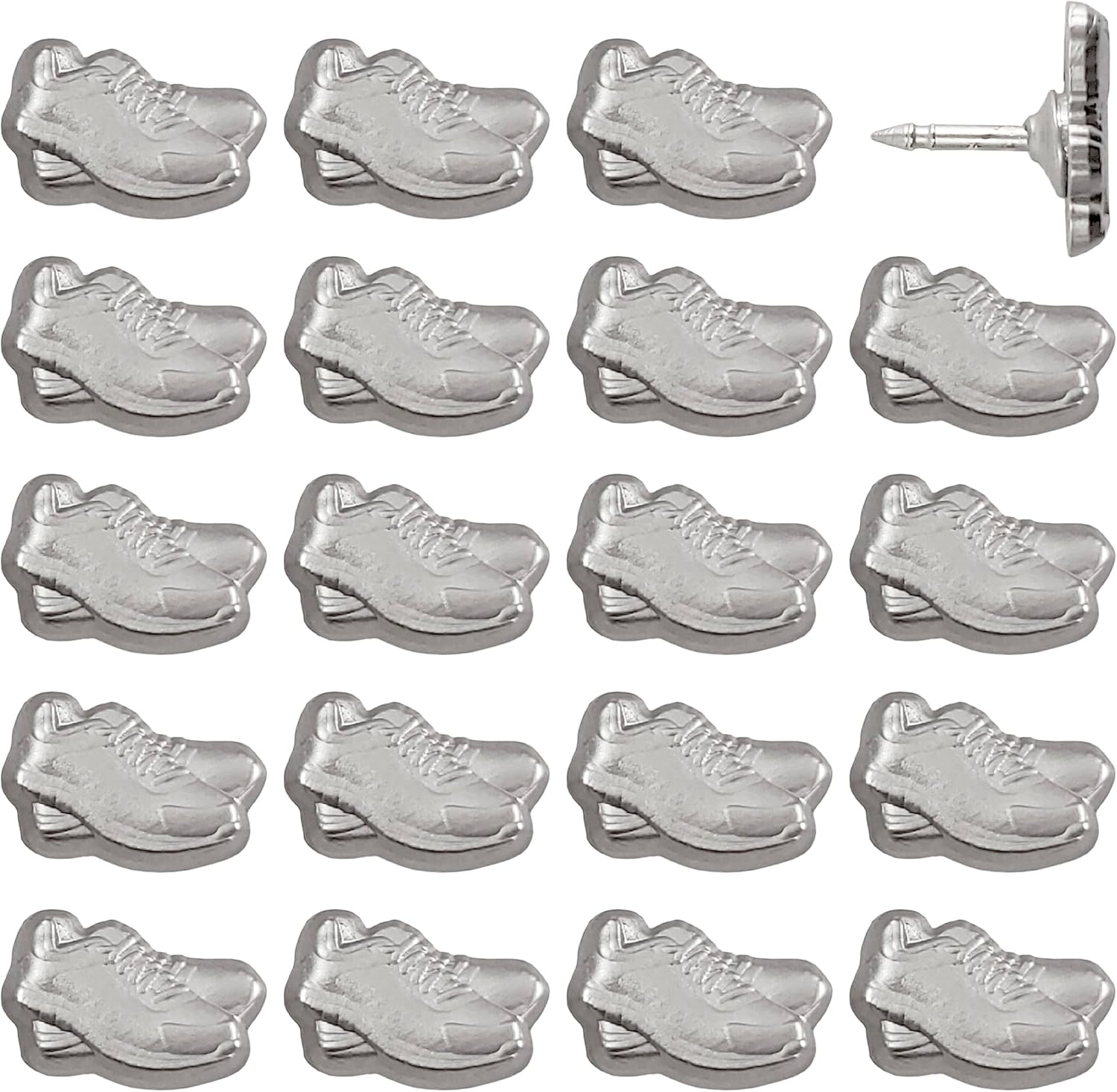 Amazon.com: Sneaker Push Pins - Silver Running Shoe Pins - for Cork ...