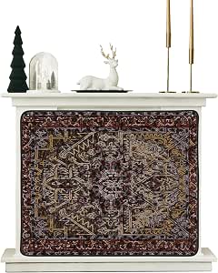 Amazon.com: Boho Floral Fireplace Cover Decorative, Magnetic Fireplace ...