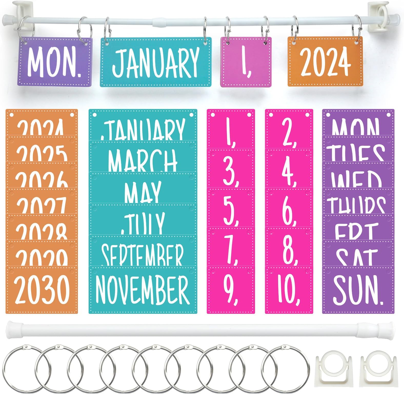 Amazon.com : Calendar Classroom Bulletin Board Set Moving Mountains ...