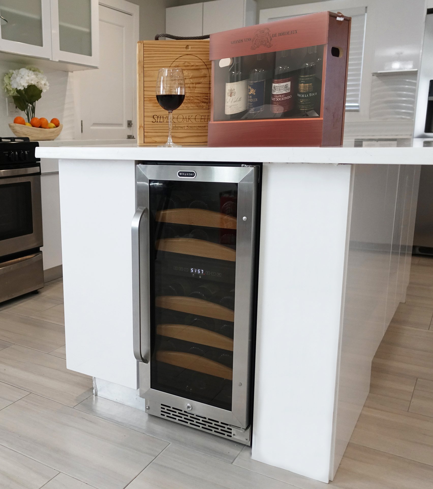 Whynter BWR-281DZ 28 Bottle Dual Temperature Zone Built-in Wine ...