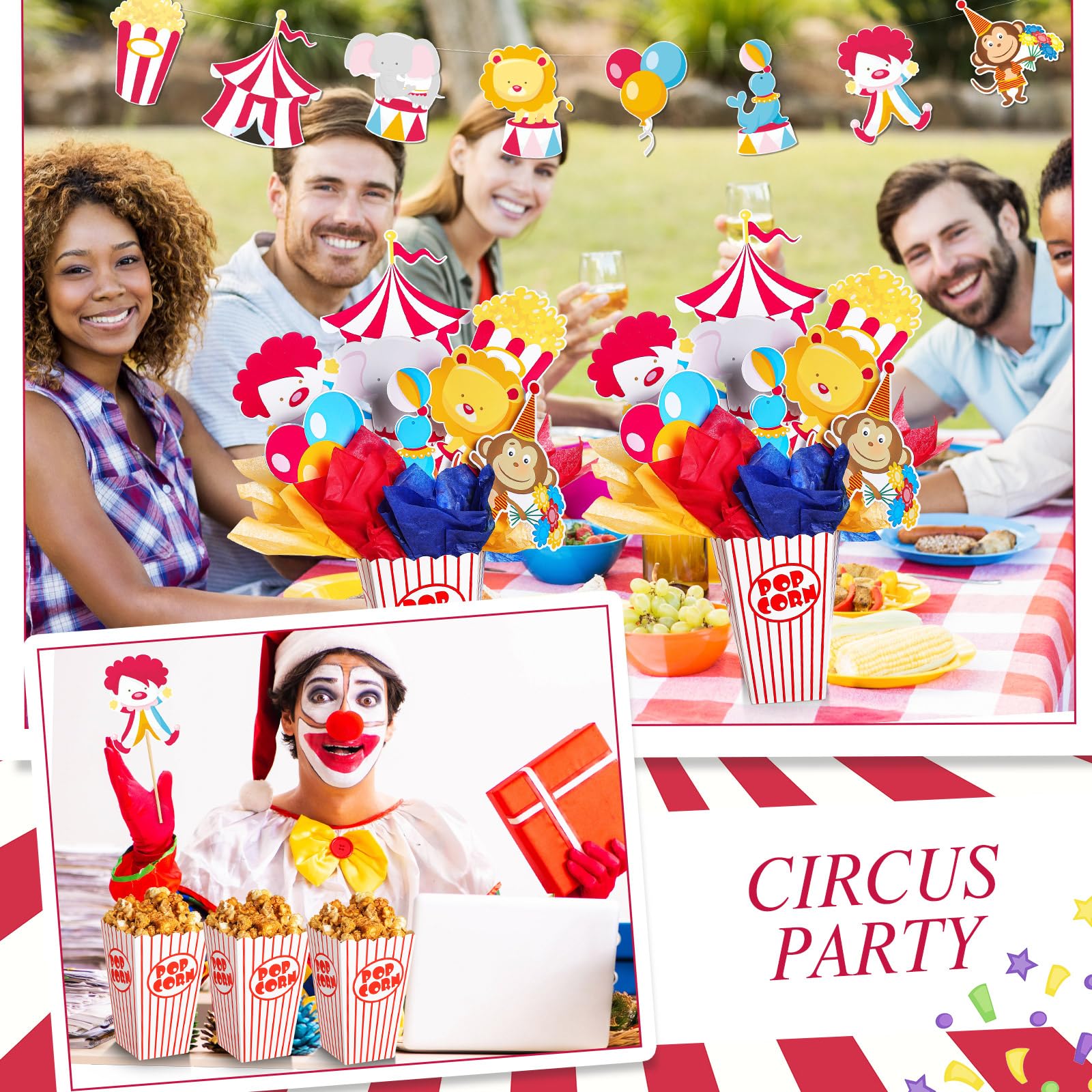 Carnival Signs Gisgfim Circus Decorations Carnival Party Bulletin Board ...
