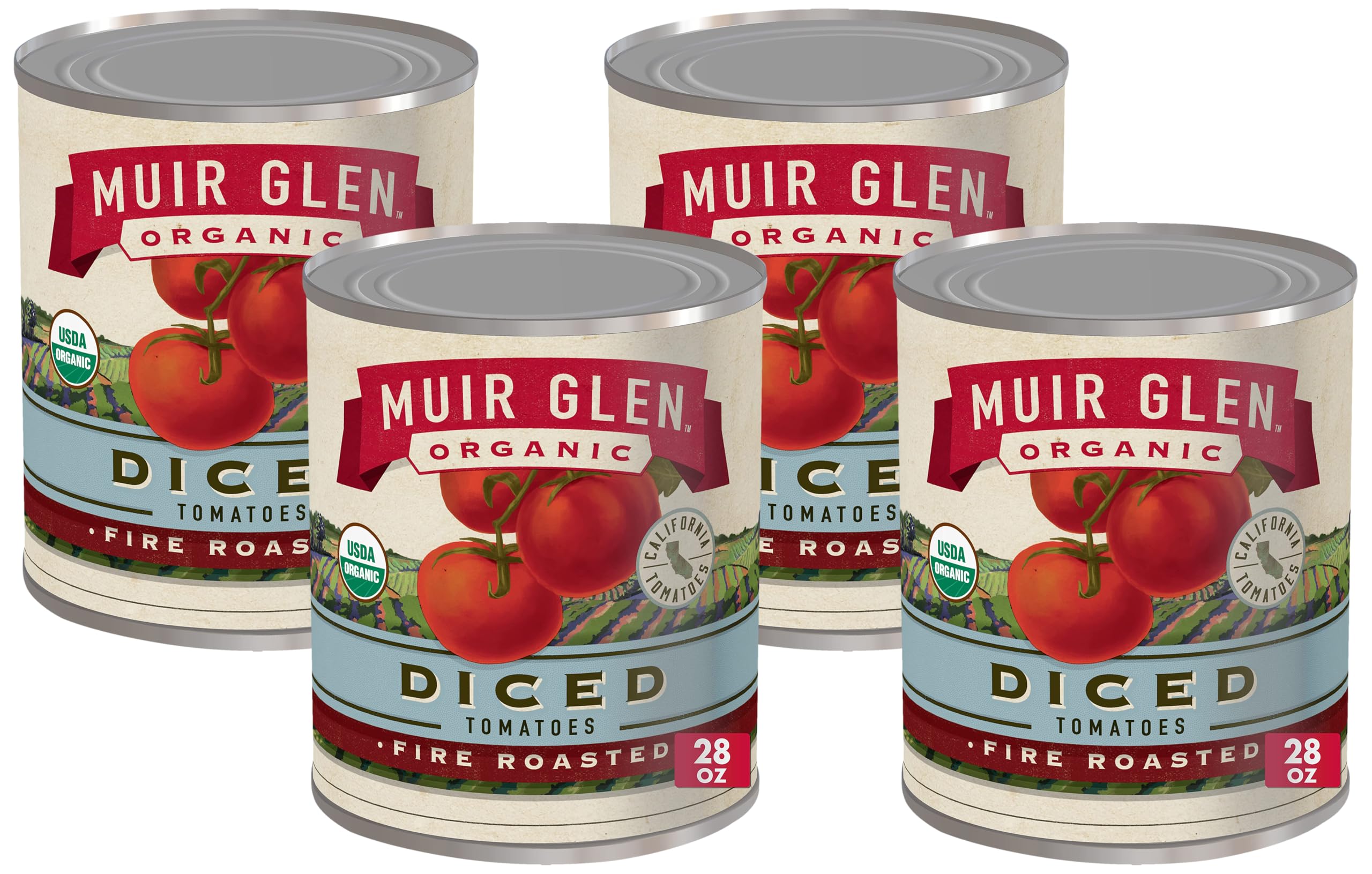 Snapklik.com : Muir Glen Organic Diced Fire Roasted Canned Tomatoes, 28 Oz