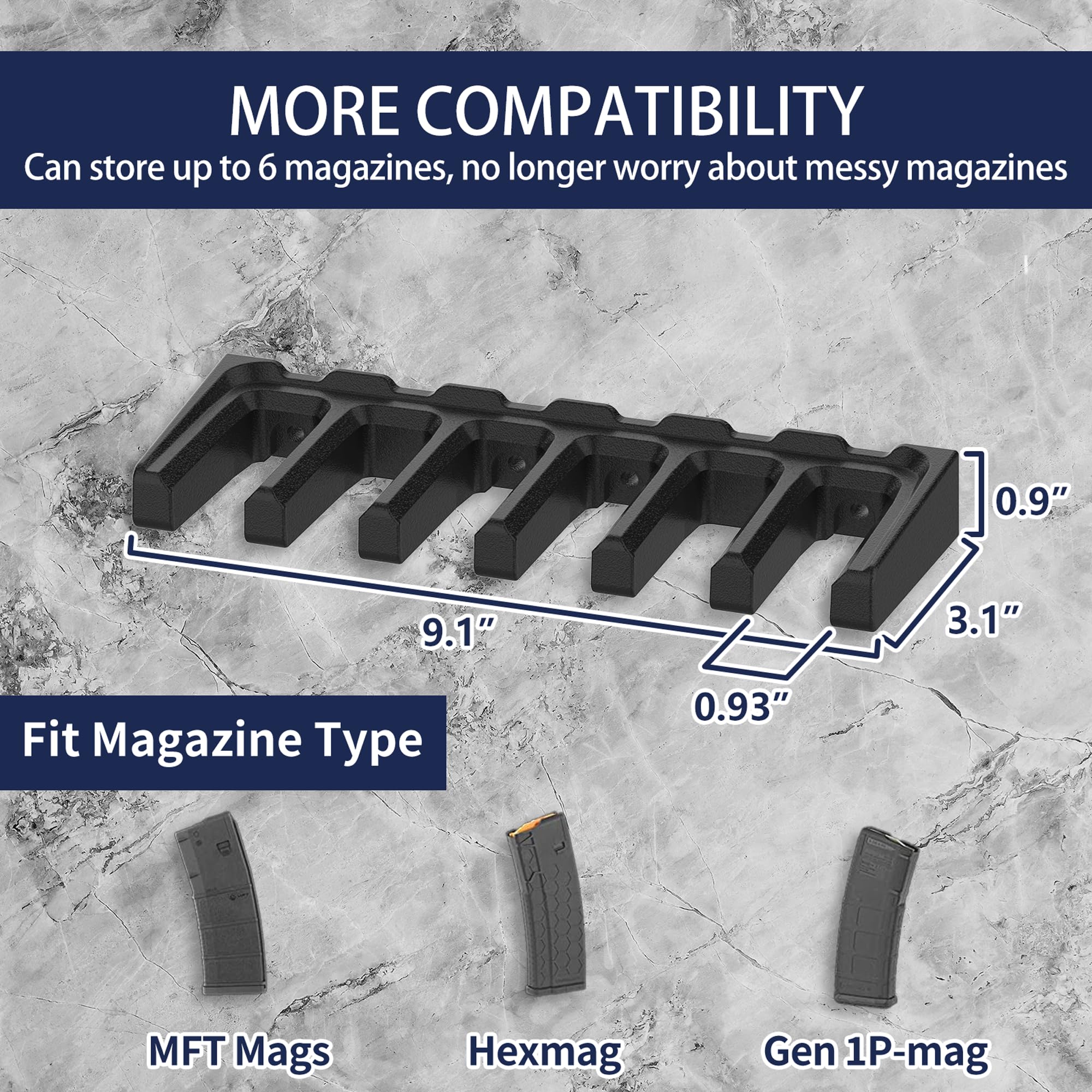 Snapklik.com : PMAG Wall Mount, PMAG Mag Holder, AR Magazine Holder ...