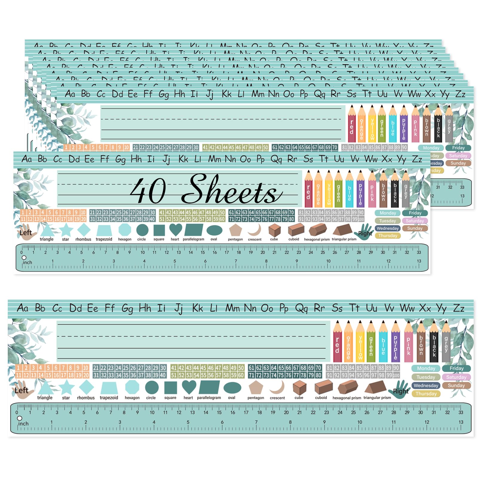 Amazon.com: Desk Nameplates,40pcs Name Tags for Classroom,Waterproof ...