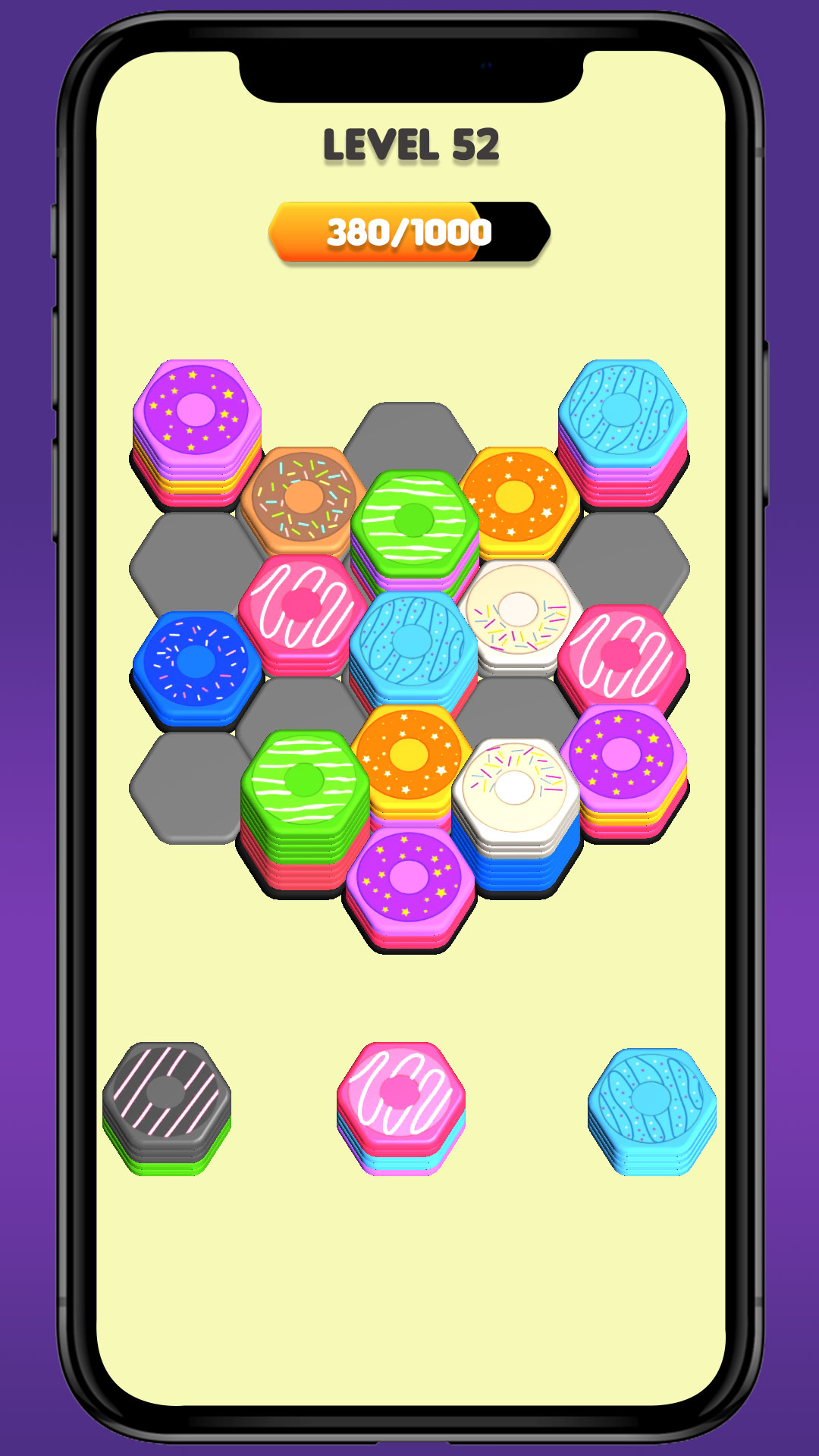 Hexa Sort Donut Stack Puzzle: Hexa Donut Sort Merge Master - Hexa Color ...