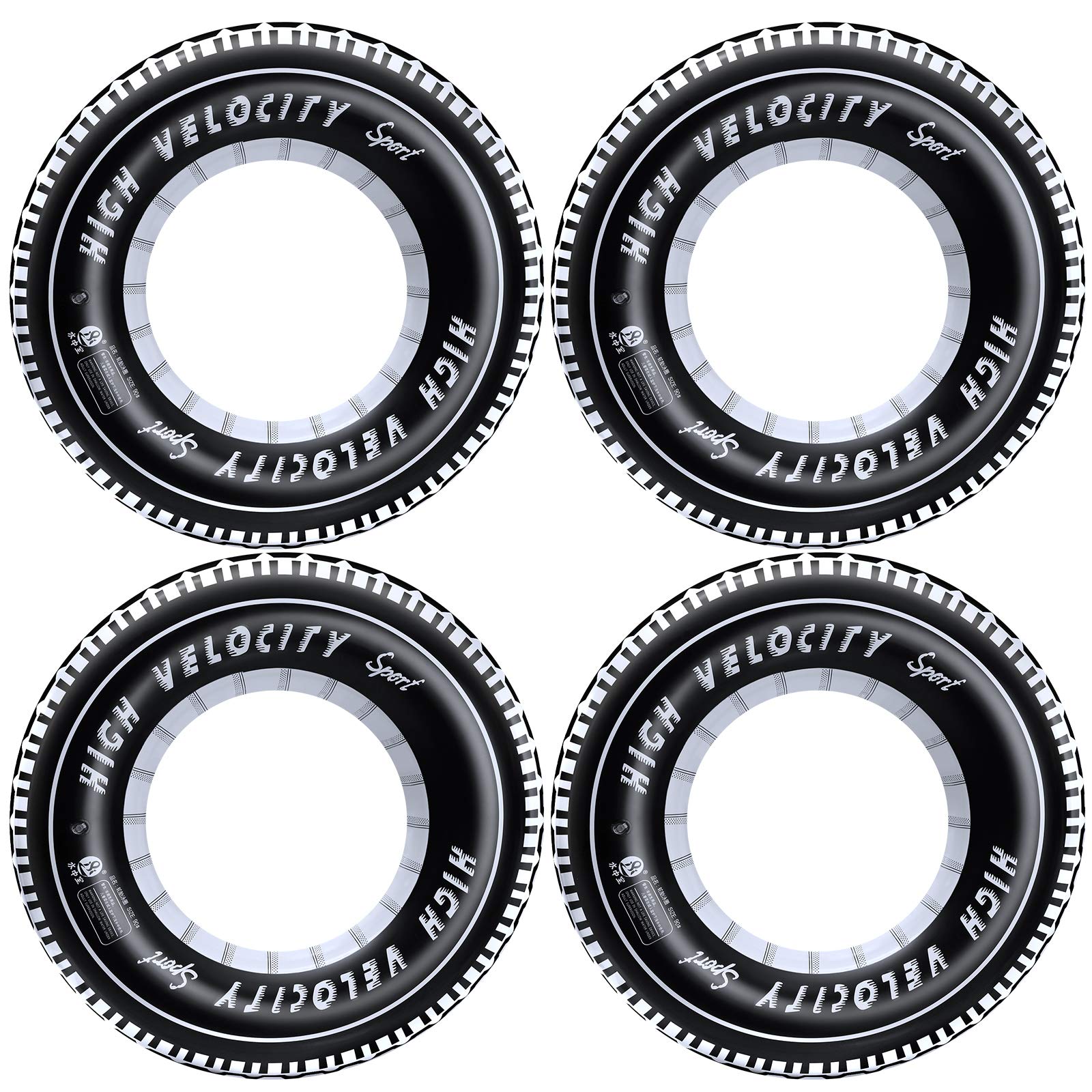 Amazon.com: Inflatable Tire Tubes Pool Floats for Adults Kids Tire ...