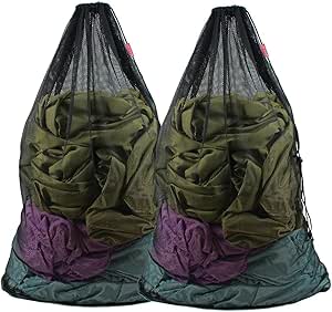 Amazon.com: Meeall 2 Pack Extra Large Mesh Laundry Bags Heavy Duty Mesh ...