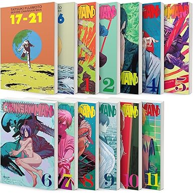 mukawa Chainsaw Man Collection 11 Book Set Volumes 1-11 By Tatsuki Fujimoto: Tatsuki Fujimoto ...
