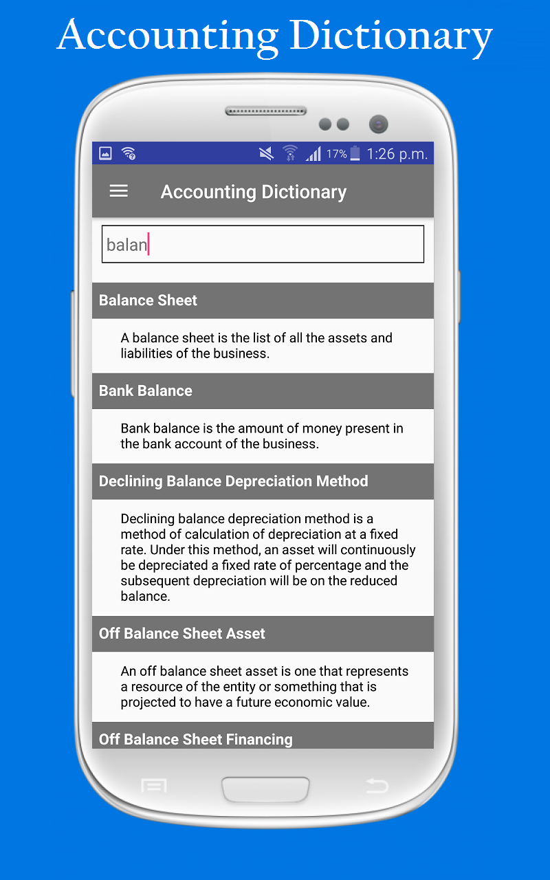 Accounting Dictionary - App on Amazon Appstore