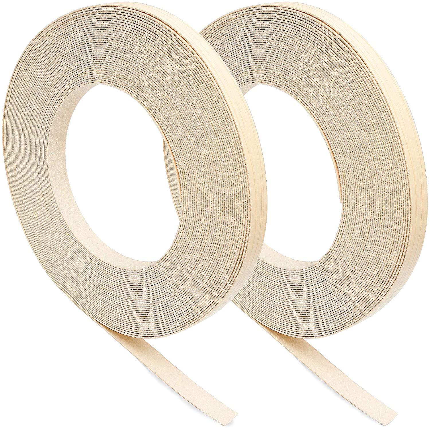 2 Pack 3/4 in X 82 Ft Plywood Edge Banding, Preglued Wood Edge Tape ...