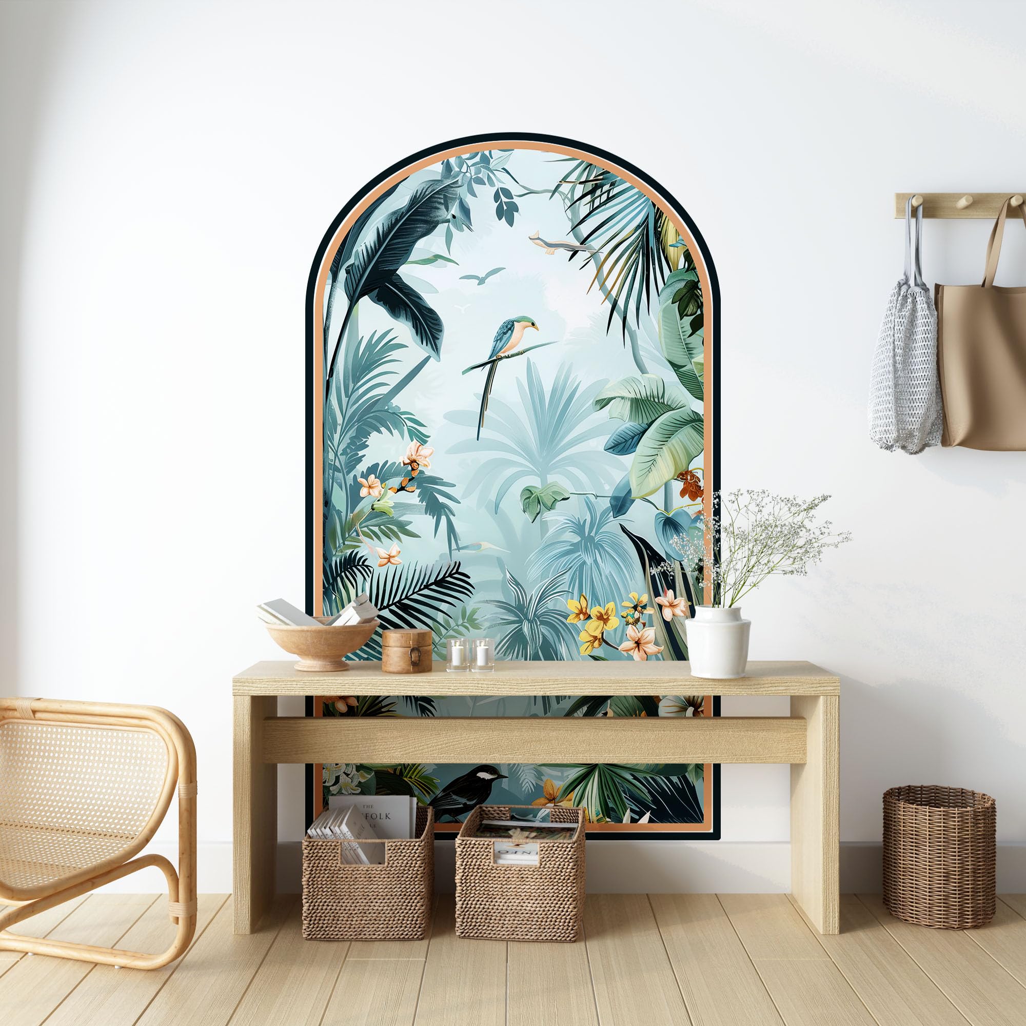 Paradise Luxe Light Blue Wallpaper