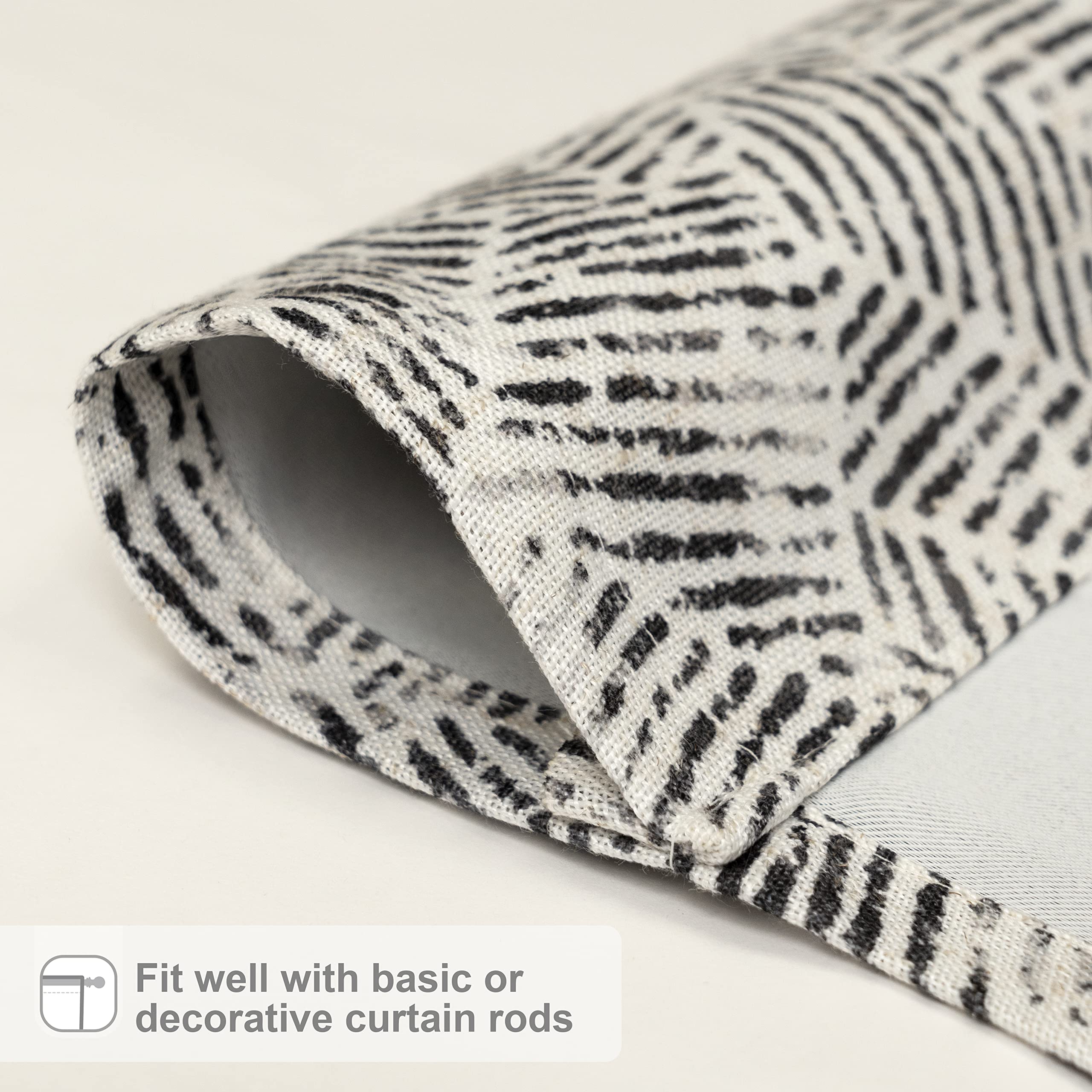 DriftAway Roman Linen Blend Blackout Tie Up Curtain for Kitchen ...