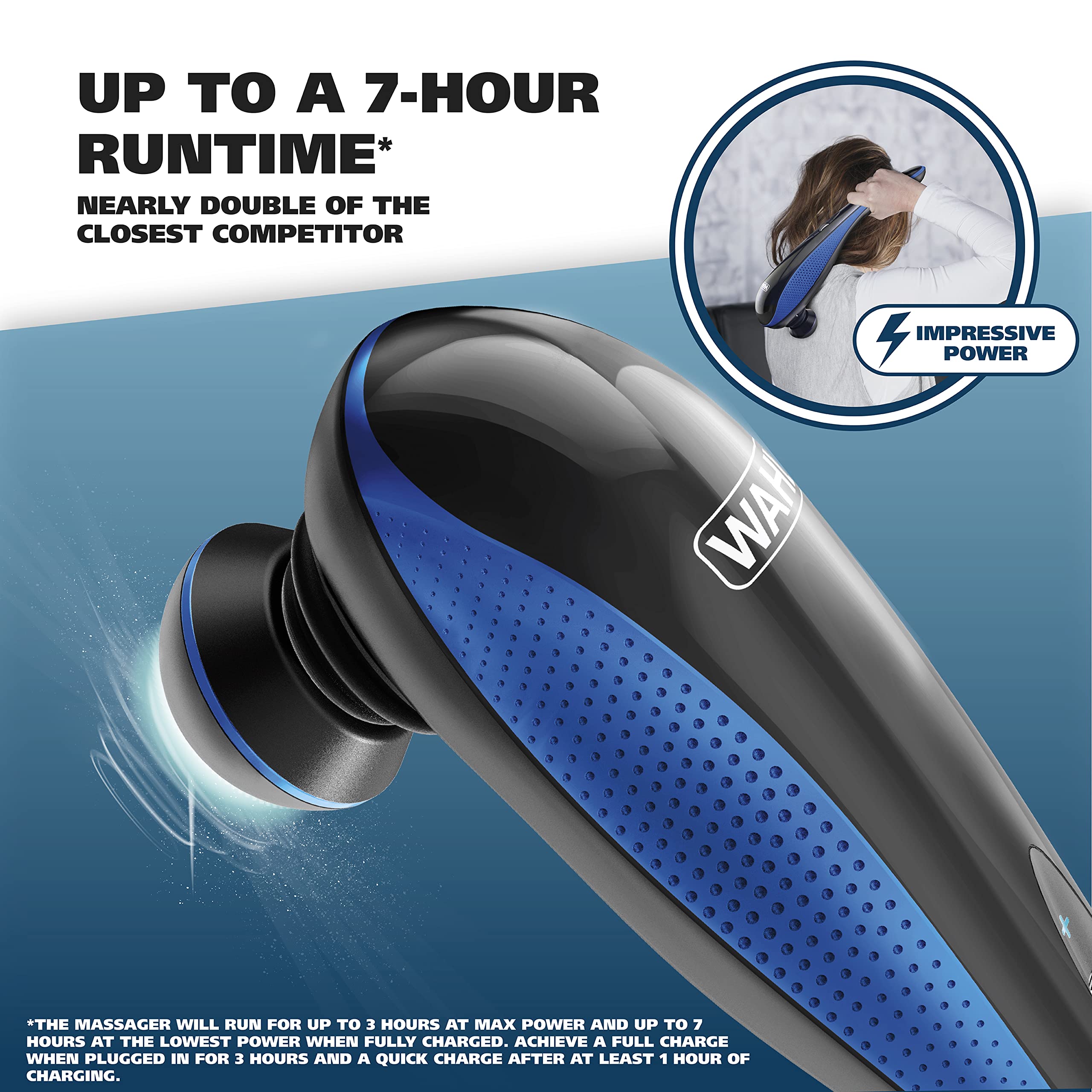 Wahl Lithium Ion Deep Tissue Long Handled Cordless Percussion ...