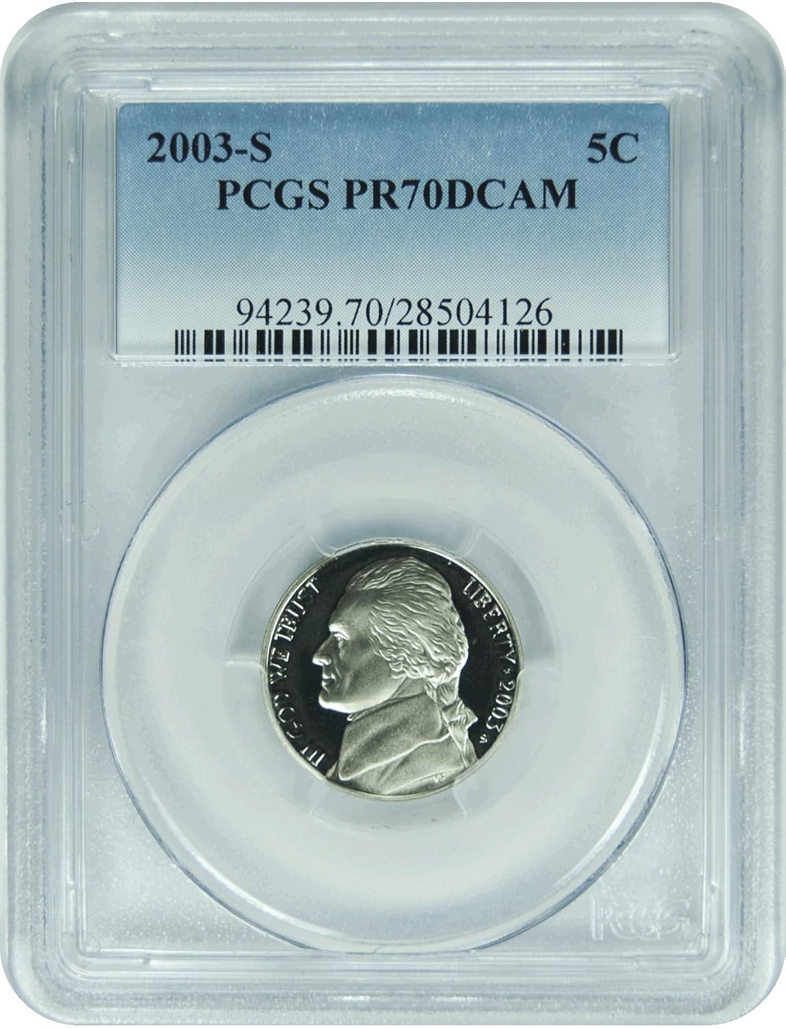 2003 S Jefferson Jefferson Nickel DCAM PCGS PR-70 at Amazon's ...