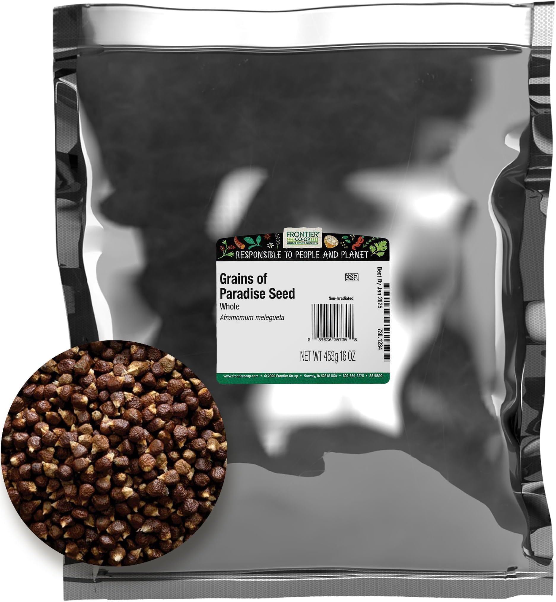 Amazon.com: Frontier Bulk Grains of Paradise Seed Whole, 16 Ounce ...