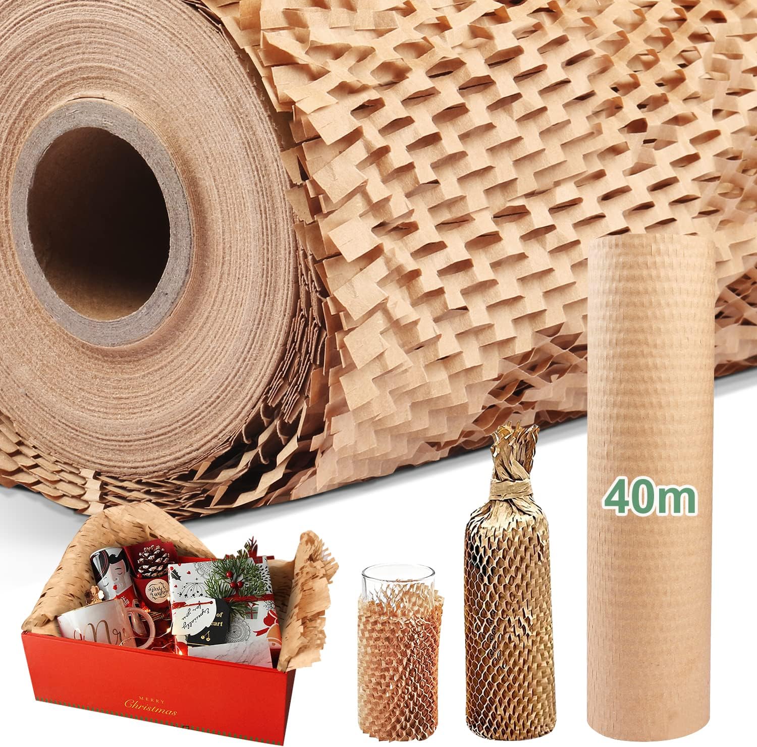 Amazon.com : Honeycomb Packing Paper, 15" x400' Honeycomb Paper ...