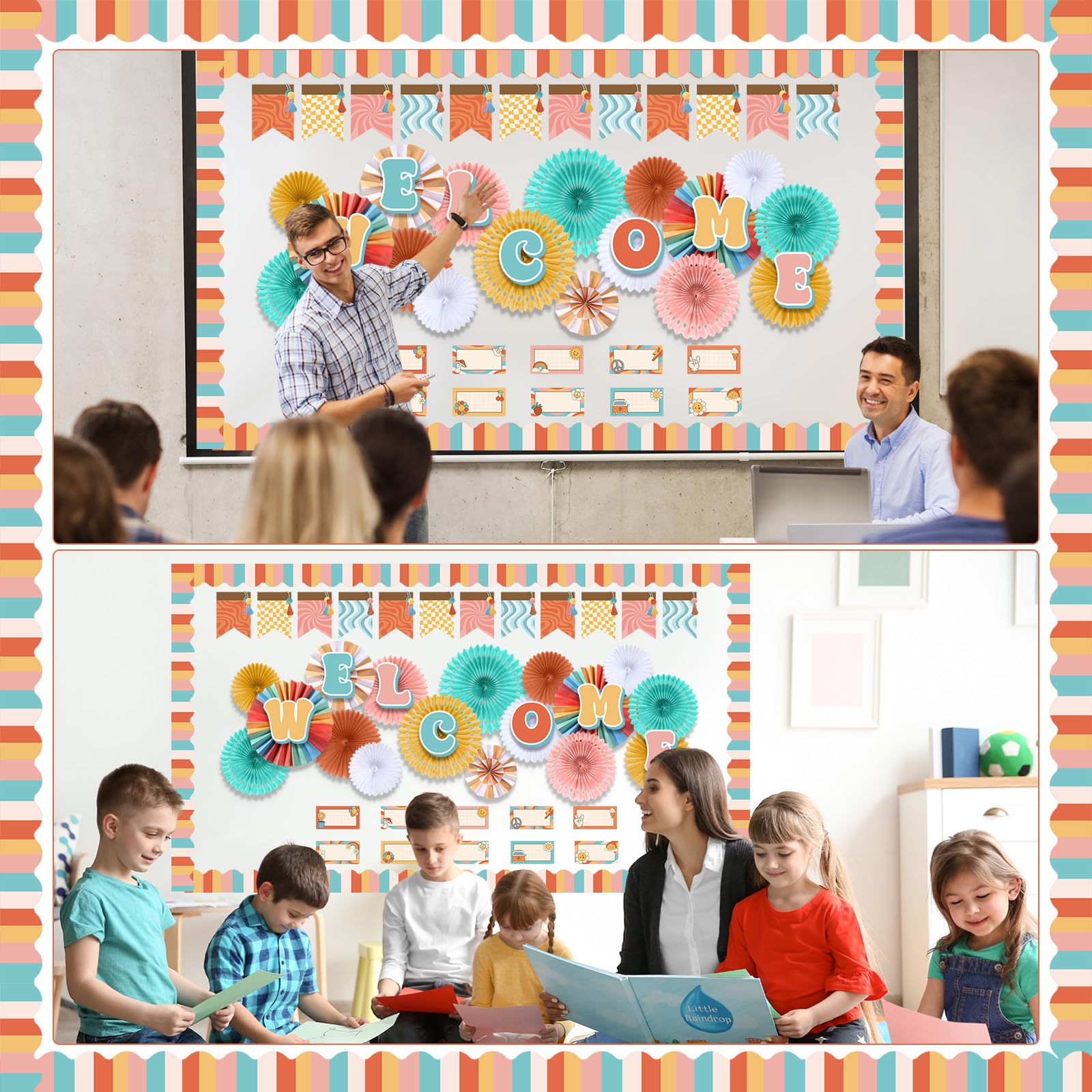 Snapklik.com : Qilery Welcome Bulletin Board Sets Welcome Back ...