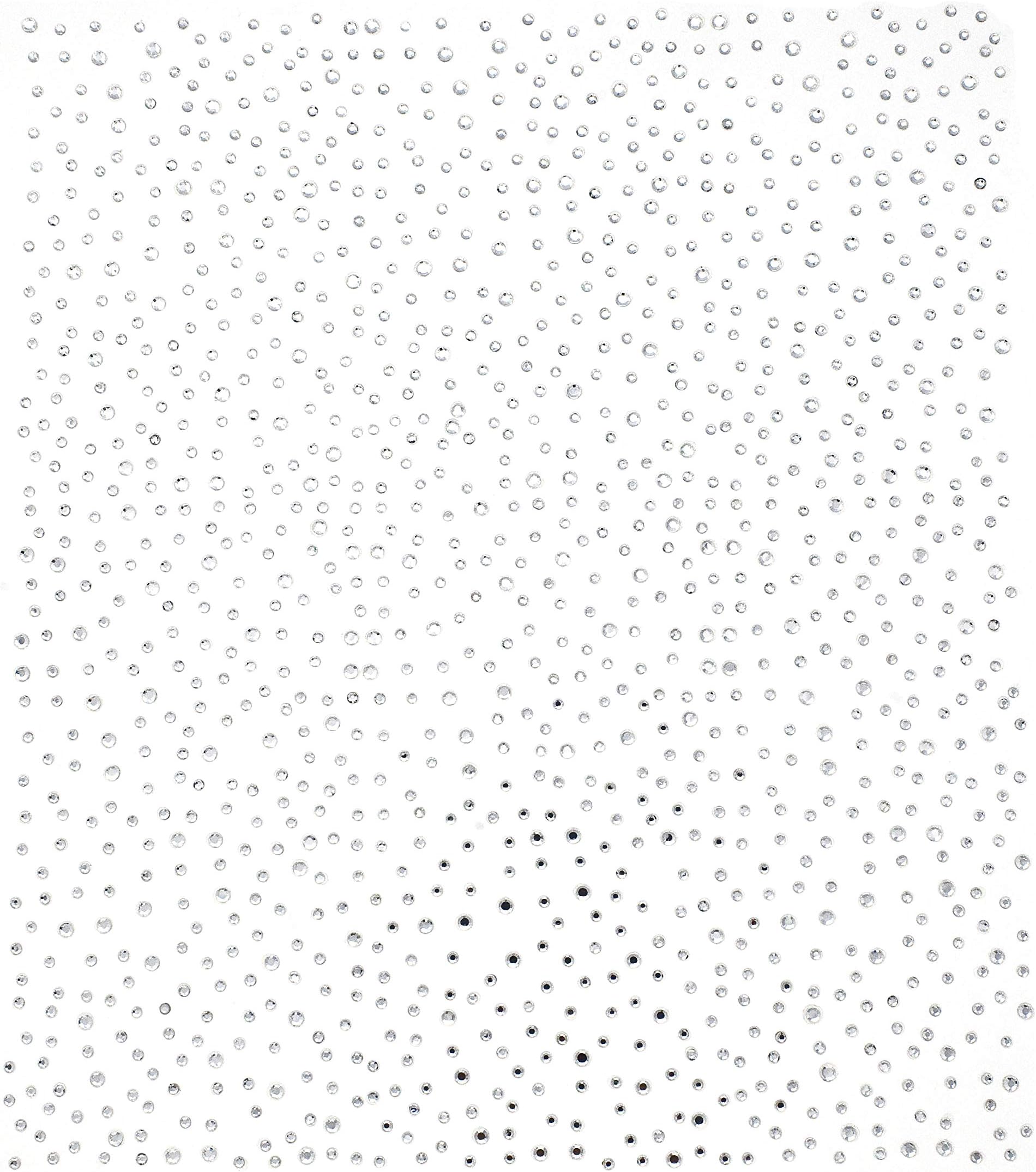 Amazon.com: Clear Rhinestone Scattered Bling Sheet Rhinestone Iron On ...