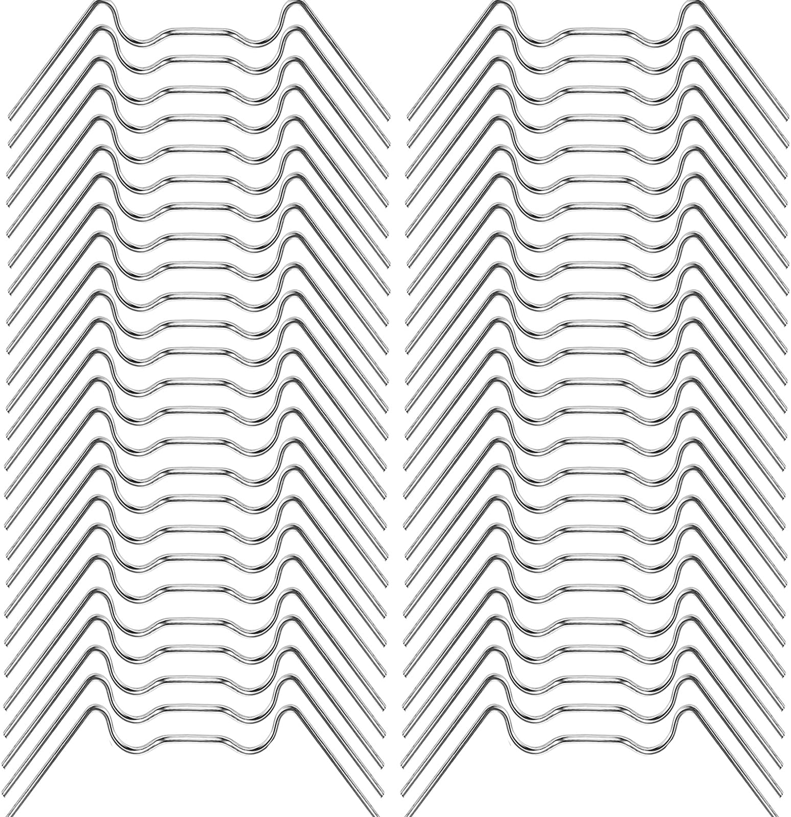 KINGLAKE 100 Pcs Greenhouse Glass W Clips - Stainless Steel - Glazing W ...