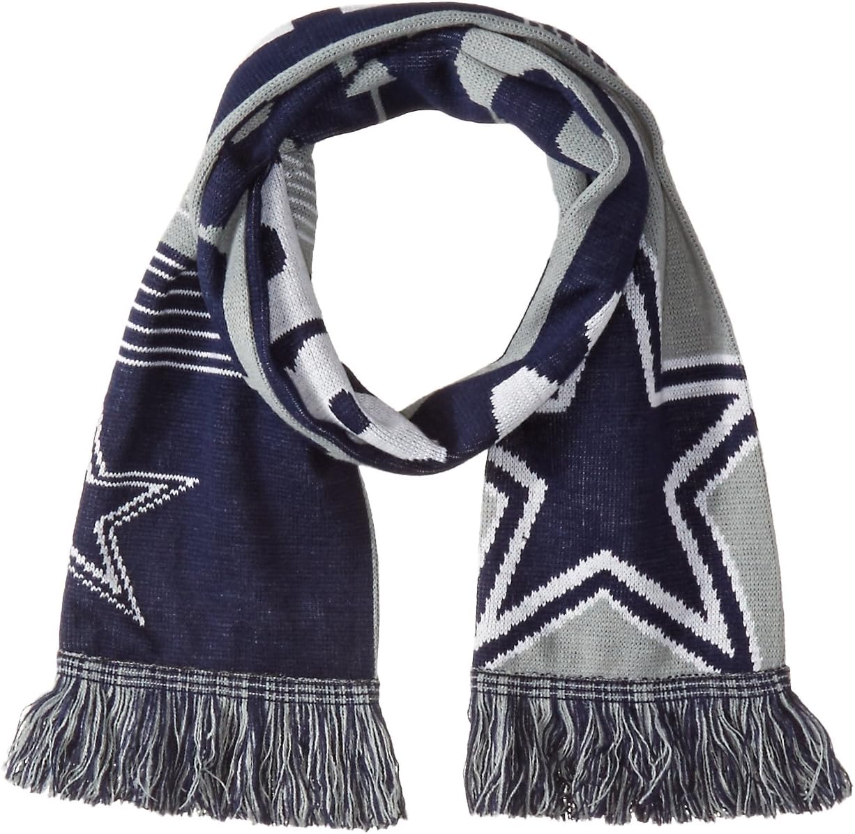 FOCO unisex adult DALLAS COWBOYS REVERSIBLE SPLIT LOGO SCARF, Team ...