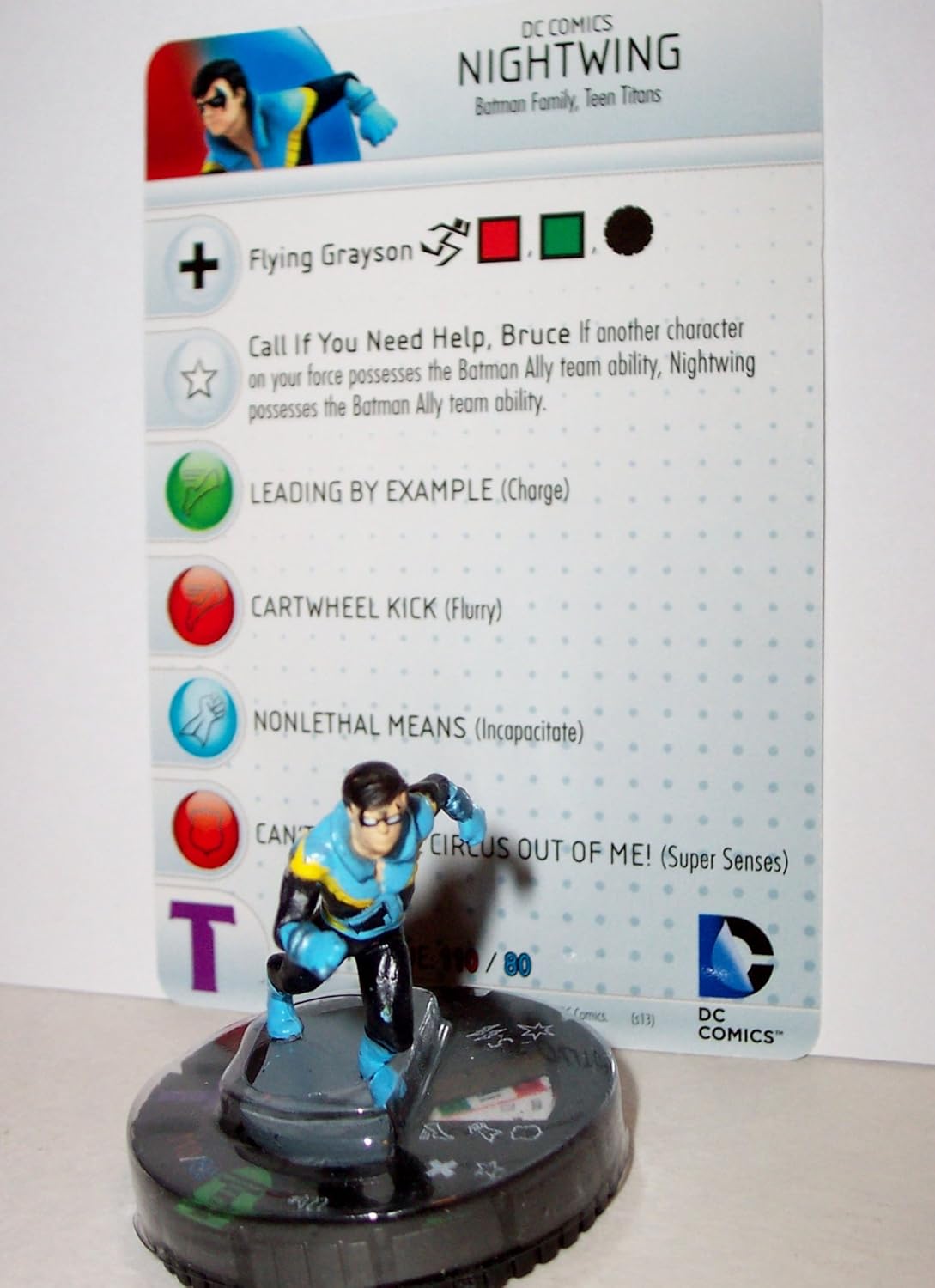 Amazon.com: HeroClix DC Teen Titans #022 Nightwing Figure with Card ...