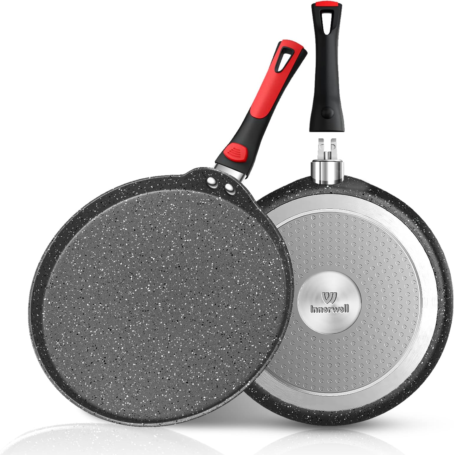 Amazon.com: Vayepro Nonstick Crepe Pan,11''Pancake Flat Griddle Pan for ...